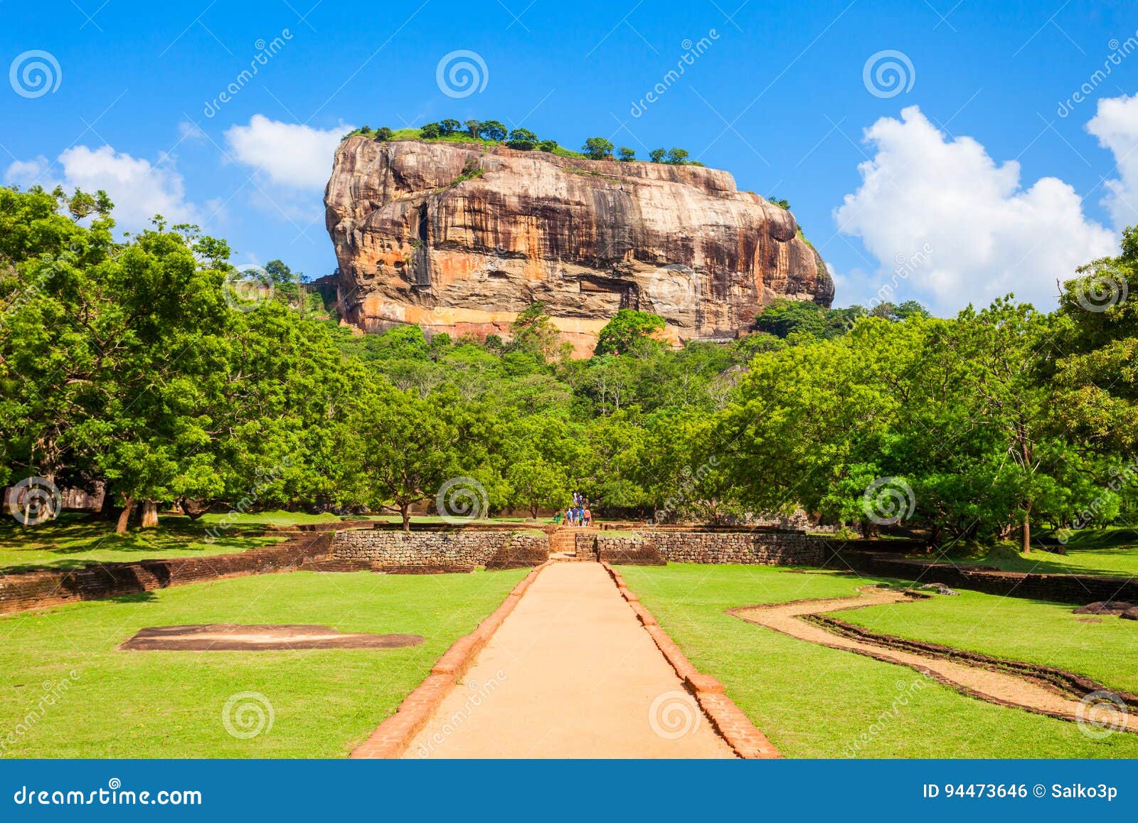 De Rots Van Sigiriya, Sri Lanka Stock Foto - Image of nave, cultuur ...