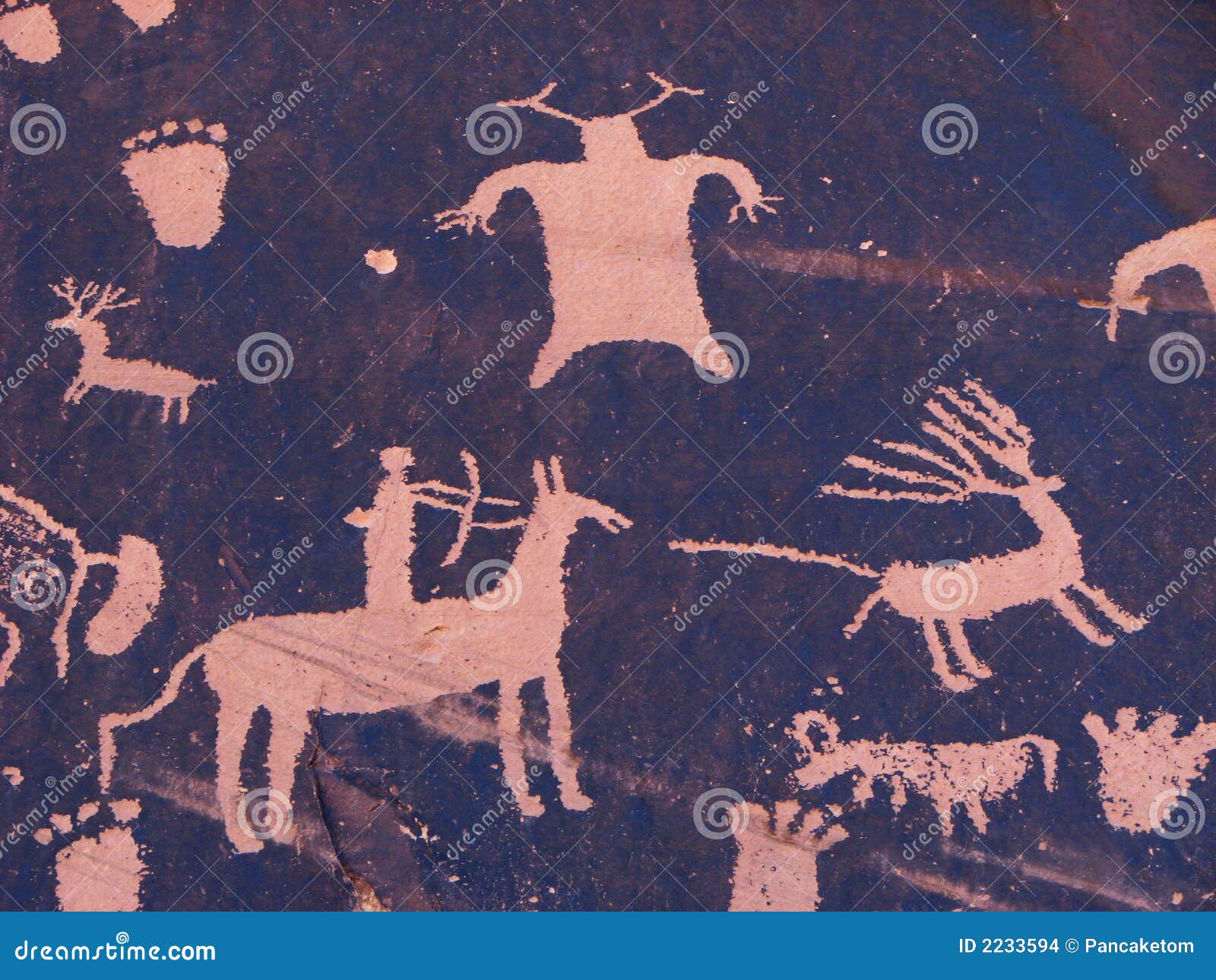 De Rotstekening Van De Jacht Stock Foto - Image of ruiter, voetafdruk ...