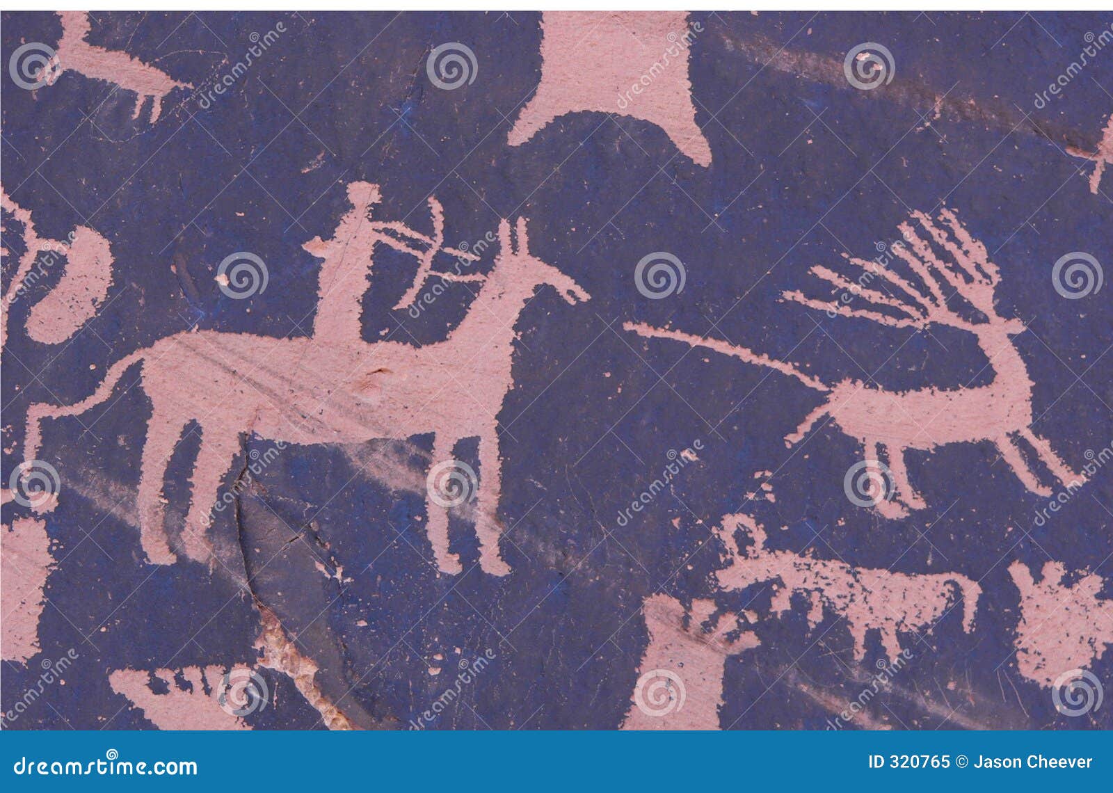 De Rotstekening Van De Jager Stock Afbeelding - Image of paard, eerst ...