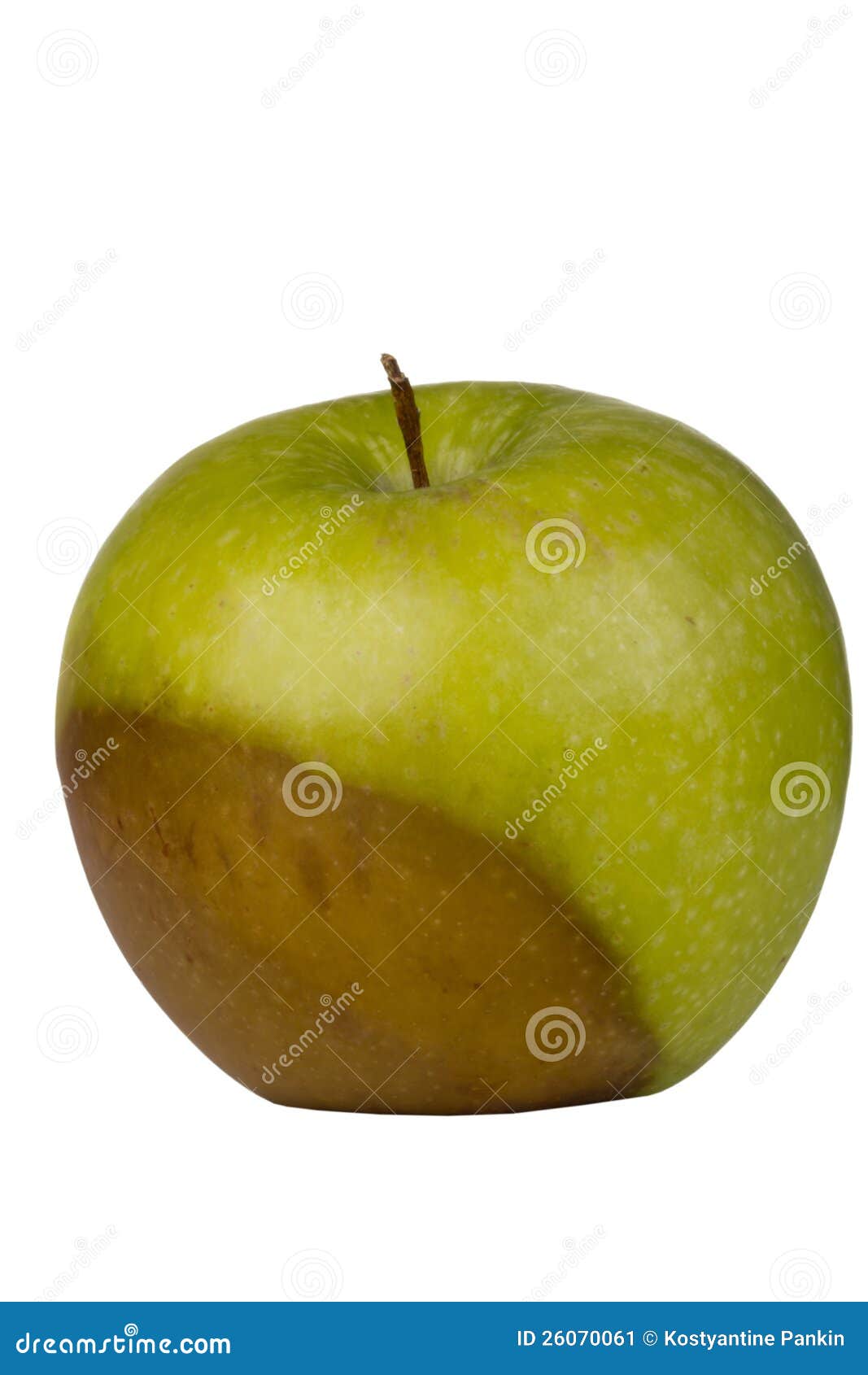 De Rottende Appel Van De Granny Smith Stock Afbeelding - Image of ...