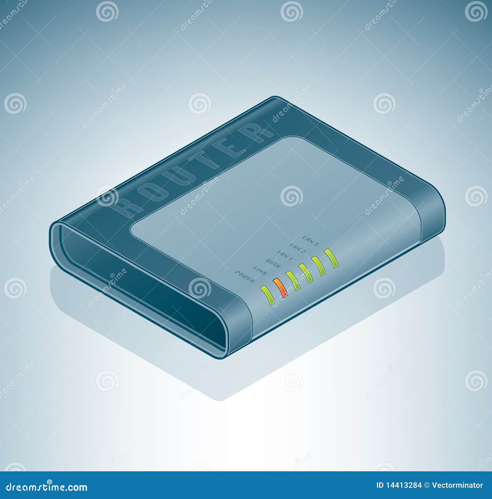 De Router van het netwerk vector illustratie. Illustration of apparaat ...