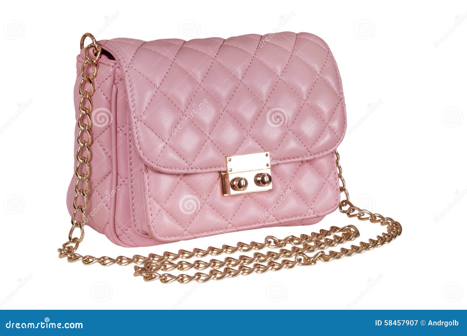 De roze handtas van dames stock afbeelding. Image of roze - 58457907