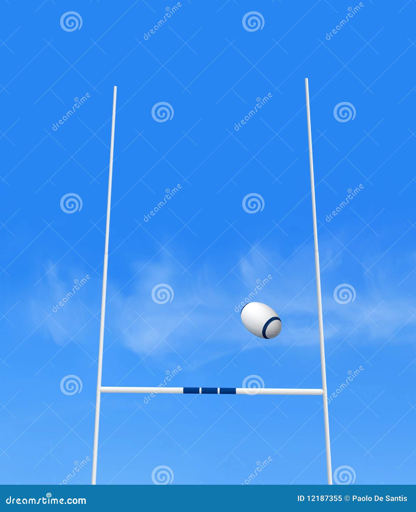 But de rugby illustration stock. Illustration du ligue - 12187355