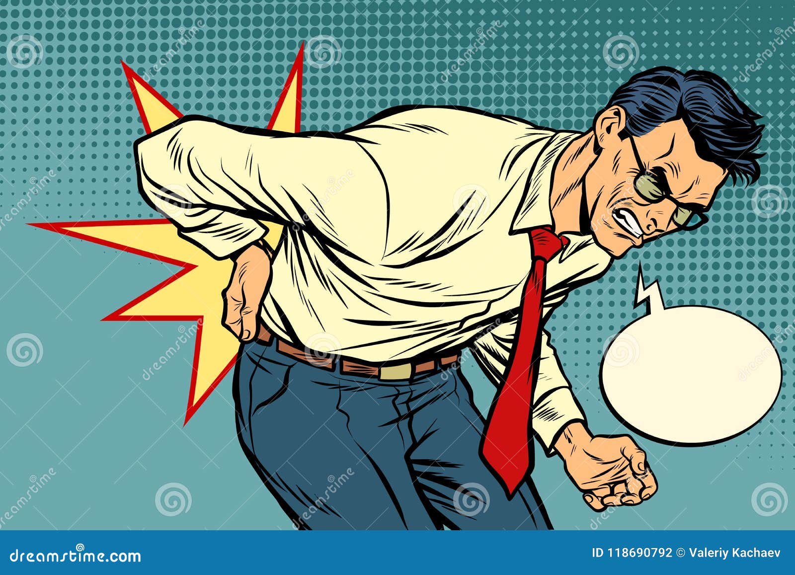 De rugpijn van de mens vector illustratie. Illustration of mens - 118690792