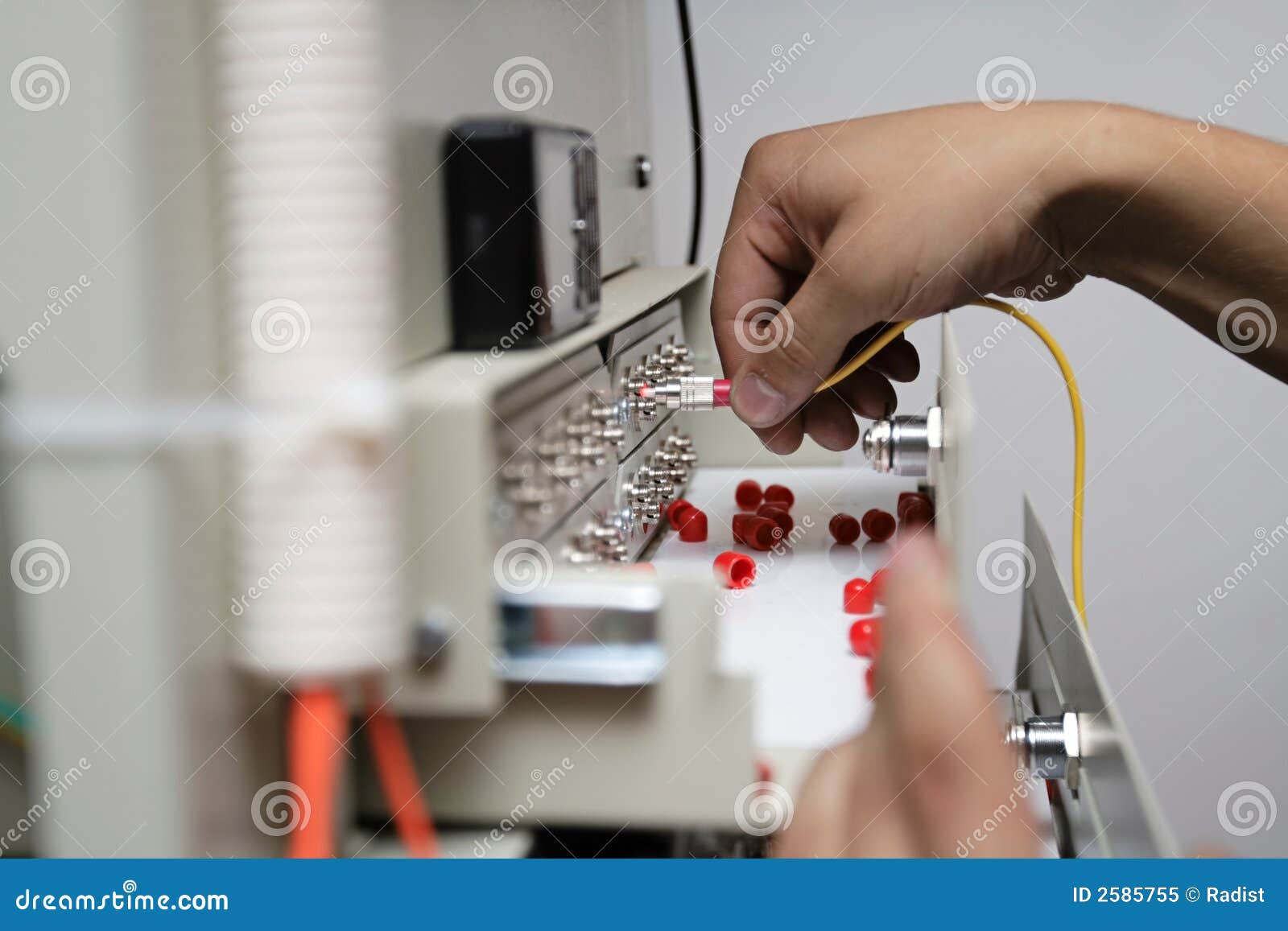 De Ruimte Van De Apparatuur Stock Afbeelding - Image of internet, vezel ...