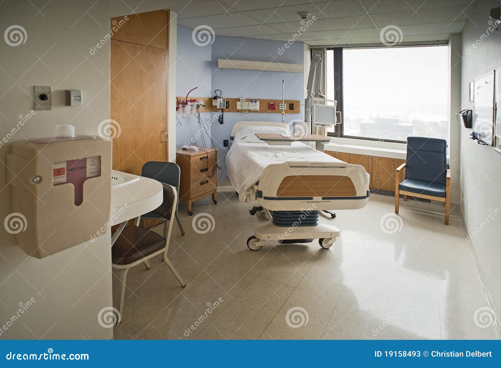 De Ruimte Van Het Ziekenhuis Stock Afbeelding - Image of niemand ...