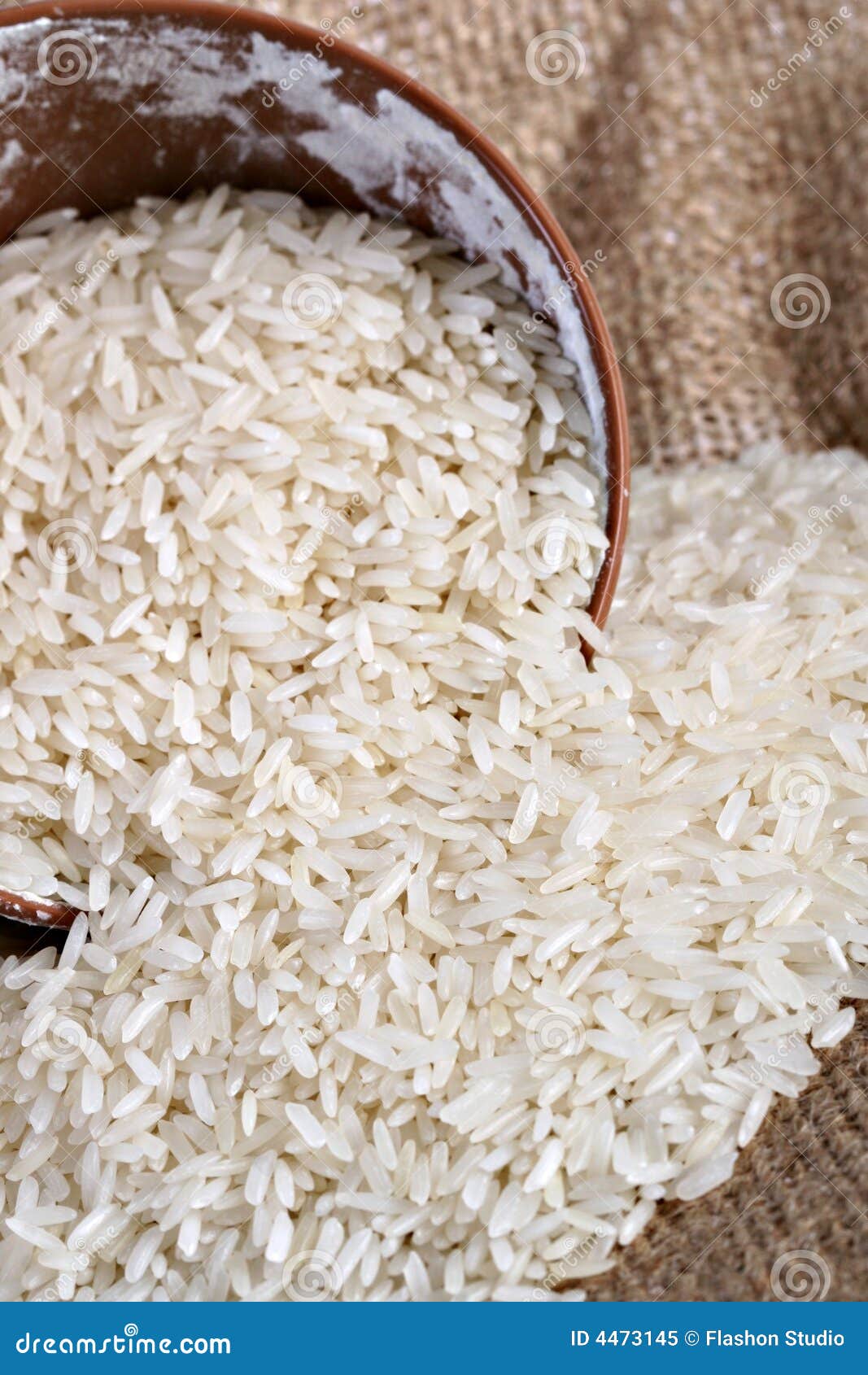 De Ruwe Close-up Van De Rijst Stock Afbeelding - Image of korrel ...