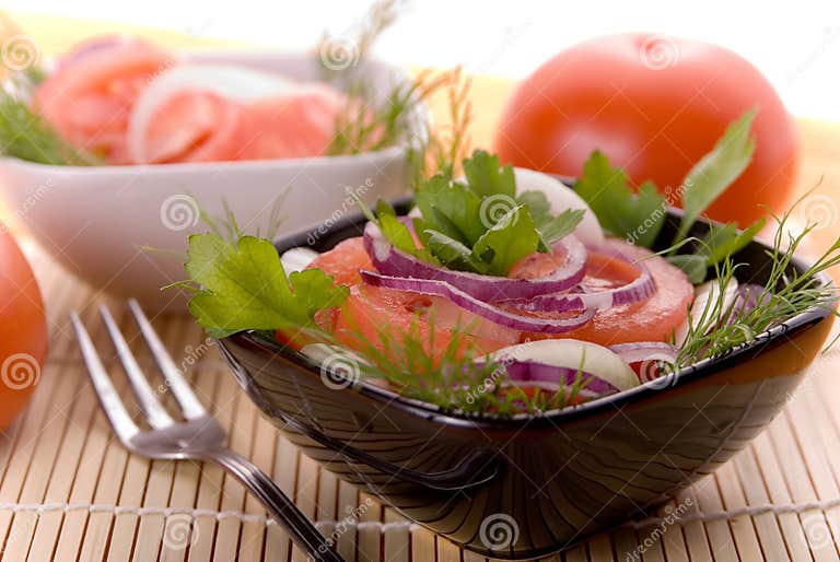 De Salade van de tomaat stock afbeelding. Image of voeding - 1835575