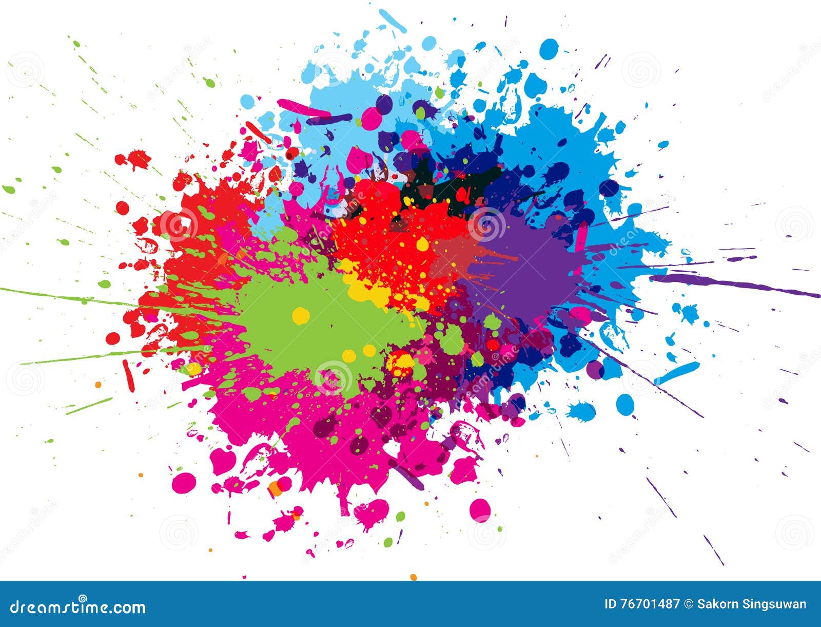 De Samenvatting Ploetert Kleurenachtergrond Illustratie Vectorontwerp ...