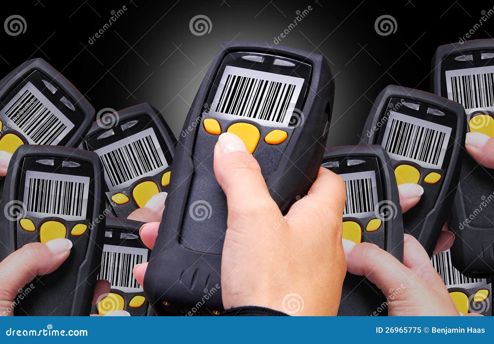 De Scanner Van De Streepjescode Stock Afbeelding - Image of logistiek ...