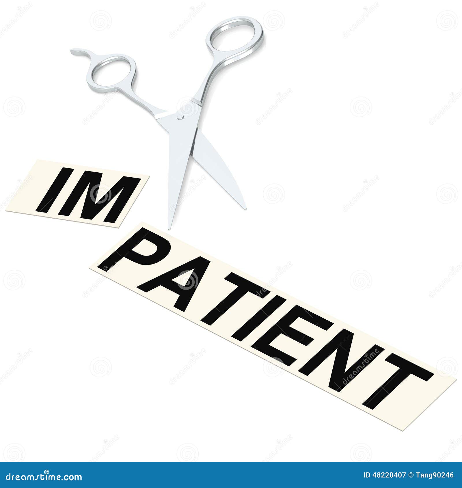 De schaar sneed ongeduldig stock illustratie. Illustration of irriteer ...