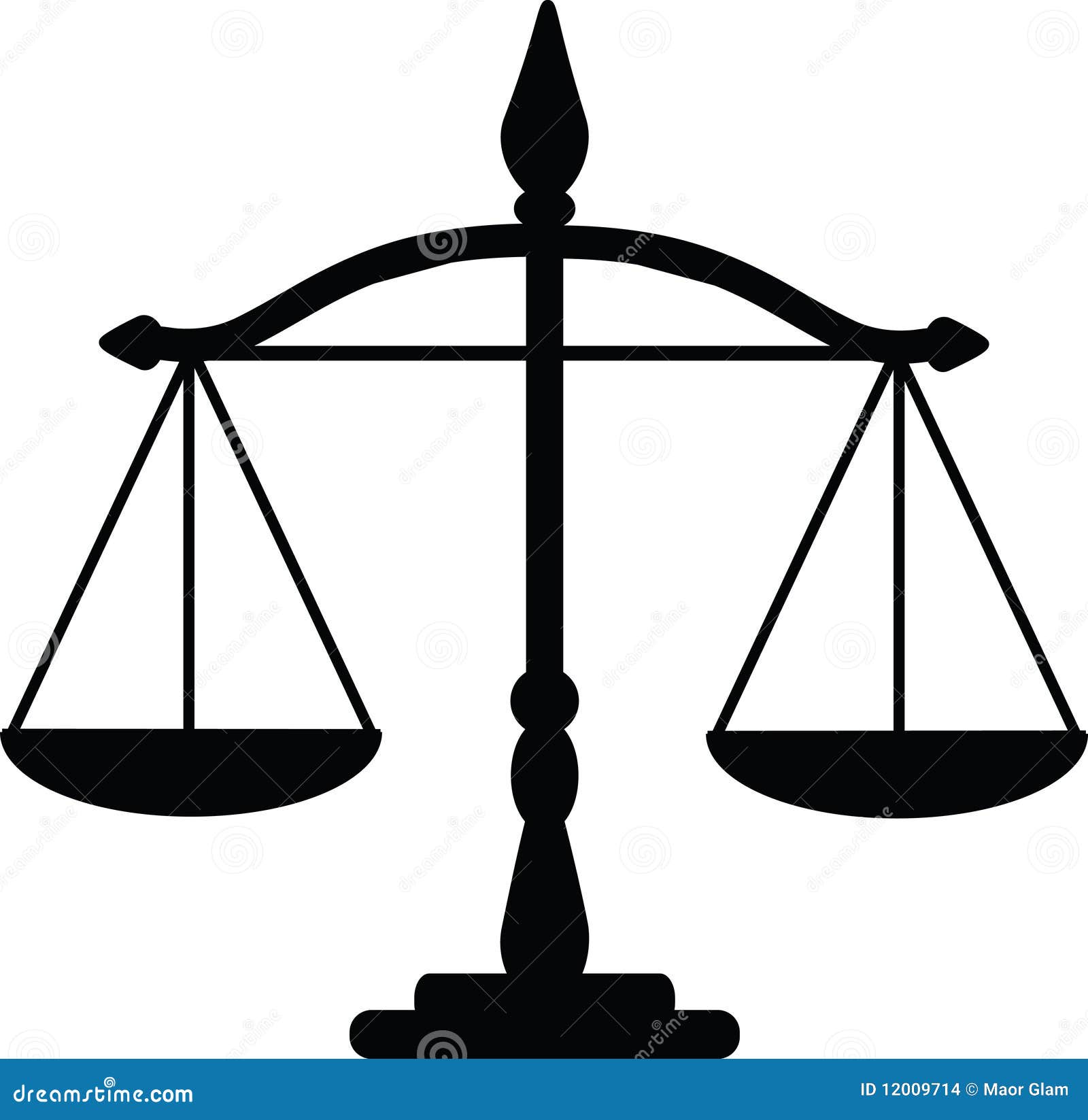 De Schalen Van De Rechtvaardigheid Vector Illustratie - Afbeelding ...