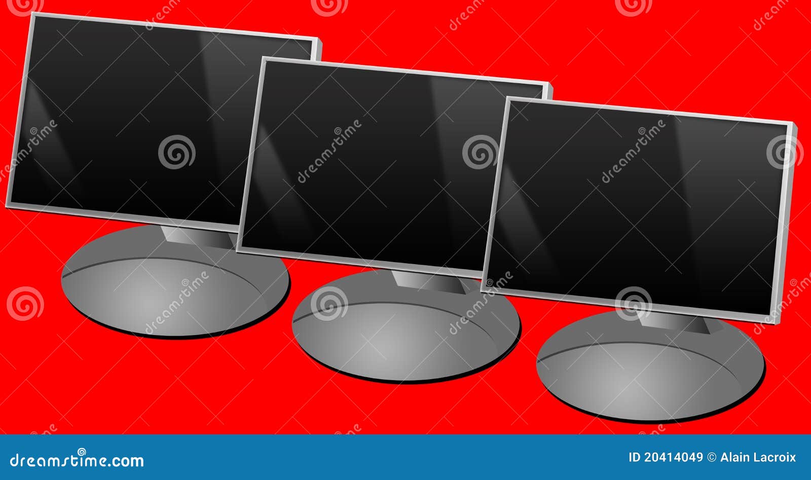 De Schermen Van De Computer Stock Illustratie - Illustration of ...