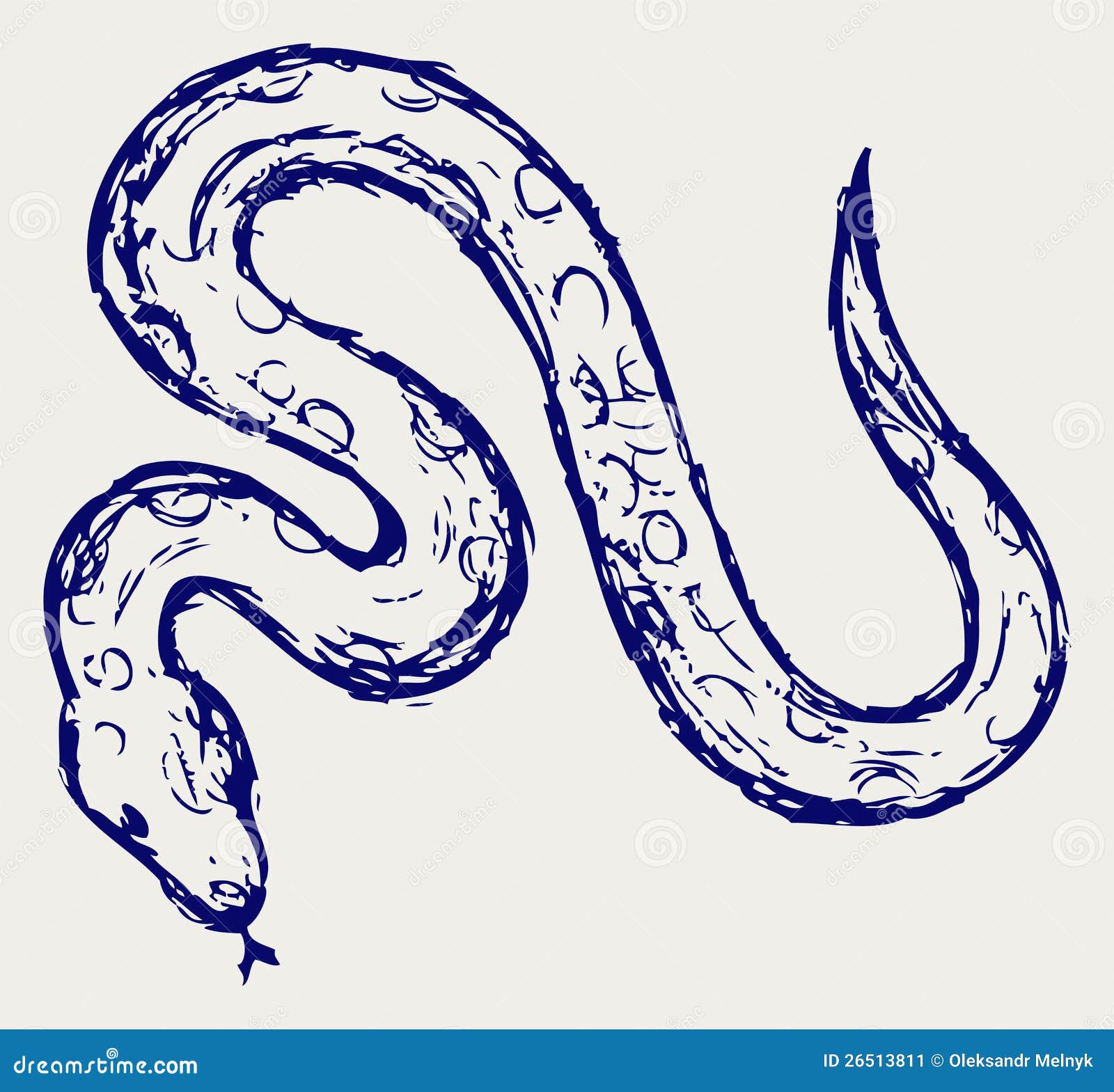 De schets van de slang vector illustratie. Afbeelding bestaande uit ...