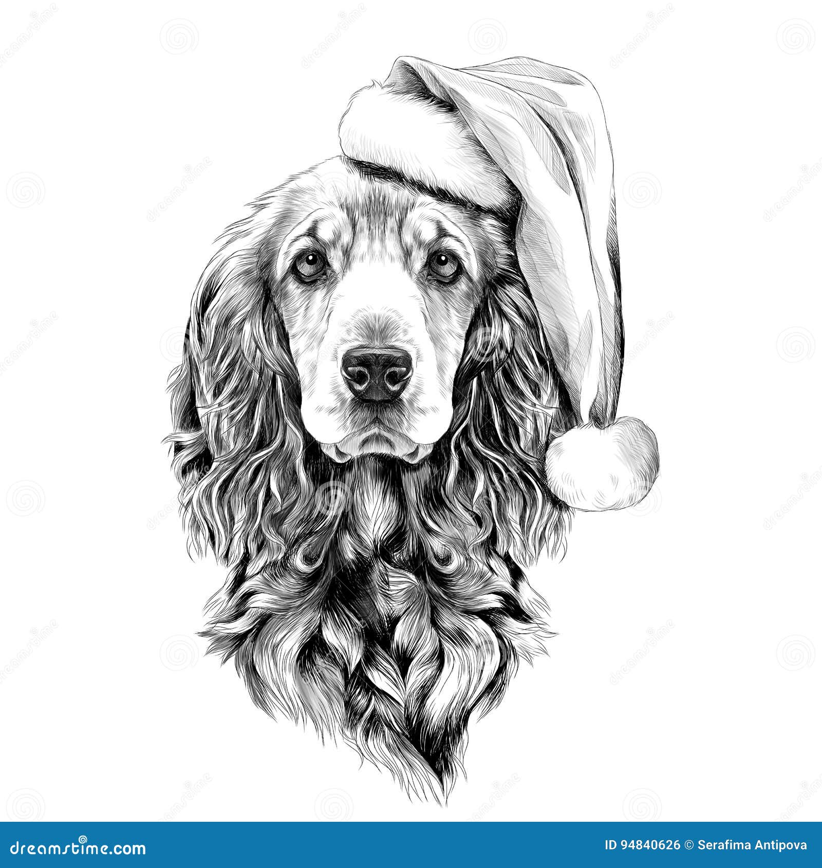 De Schets Vectorgrafiek Van Het Hondgezicht Vector Illustratie ...