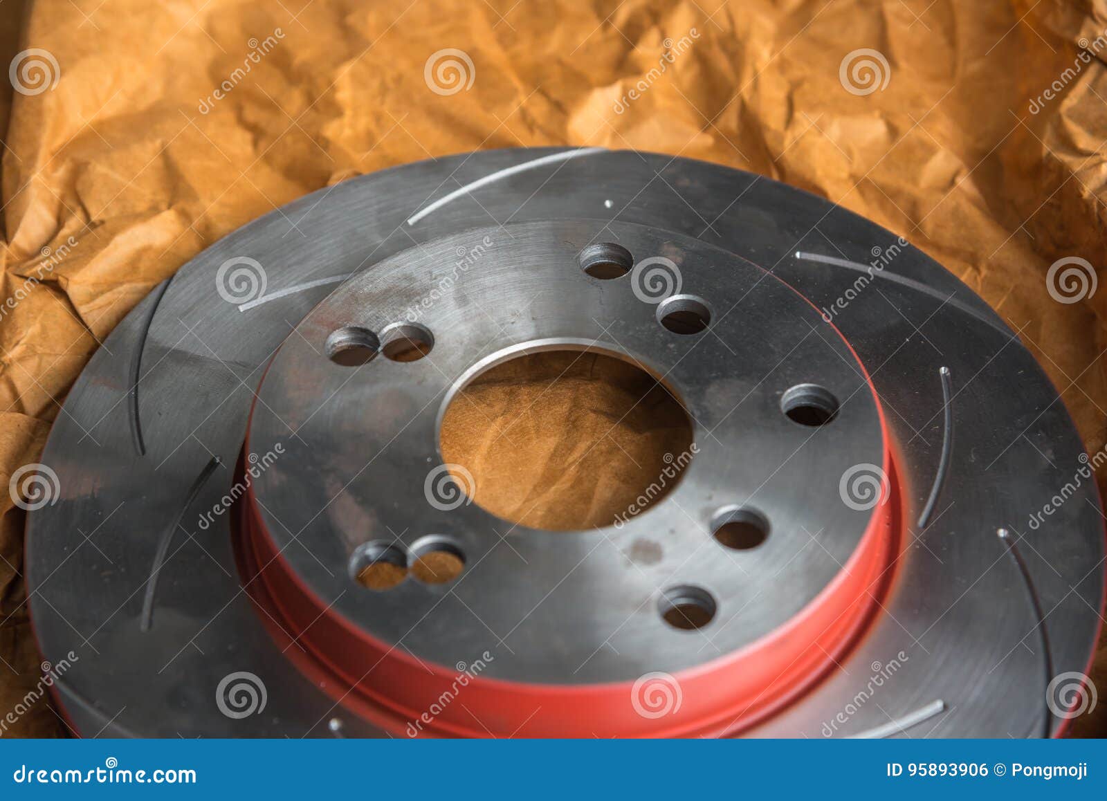 De Schijfrem Het is Een Deel Van Autogebruik Voor Einde De Auto Stock ...