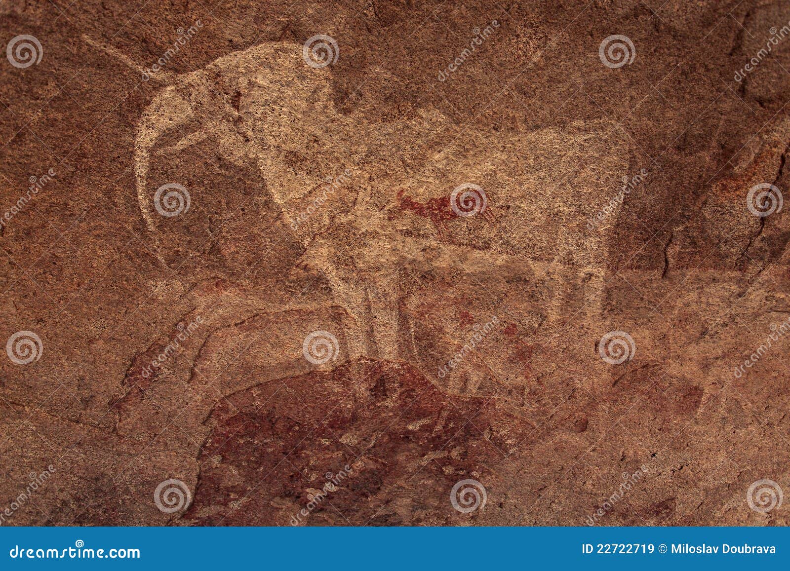 De Schilderijen Van De Bosjesman Stock Illustratie - Illustration of ...