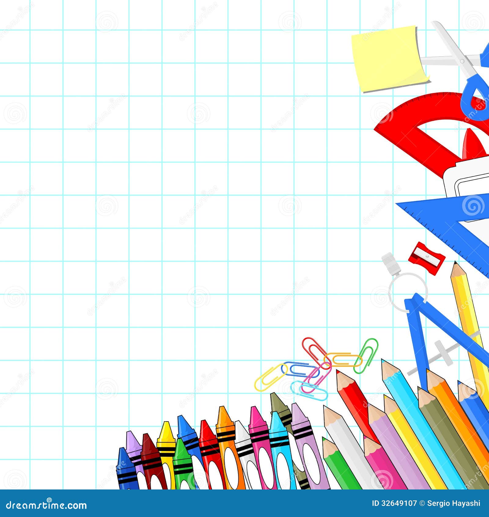 De School Levert Achtergrond Vector Illustratie - Illustration of ...