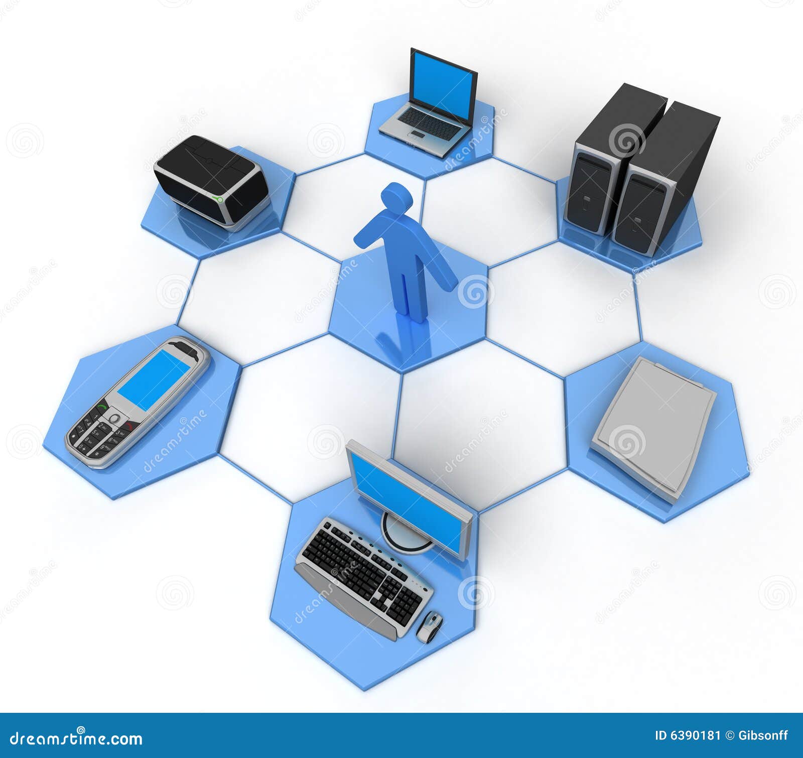 De Server van het netwerk stock illustratie. Illustration of ...