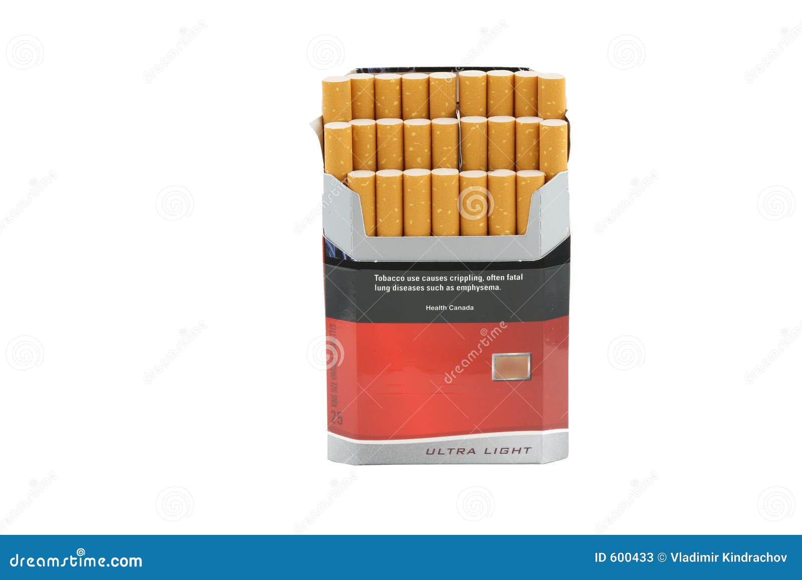 De sigaretpak van de rook stock afbeelding. Image of adem - 600433