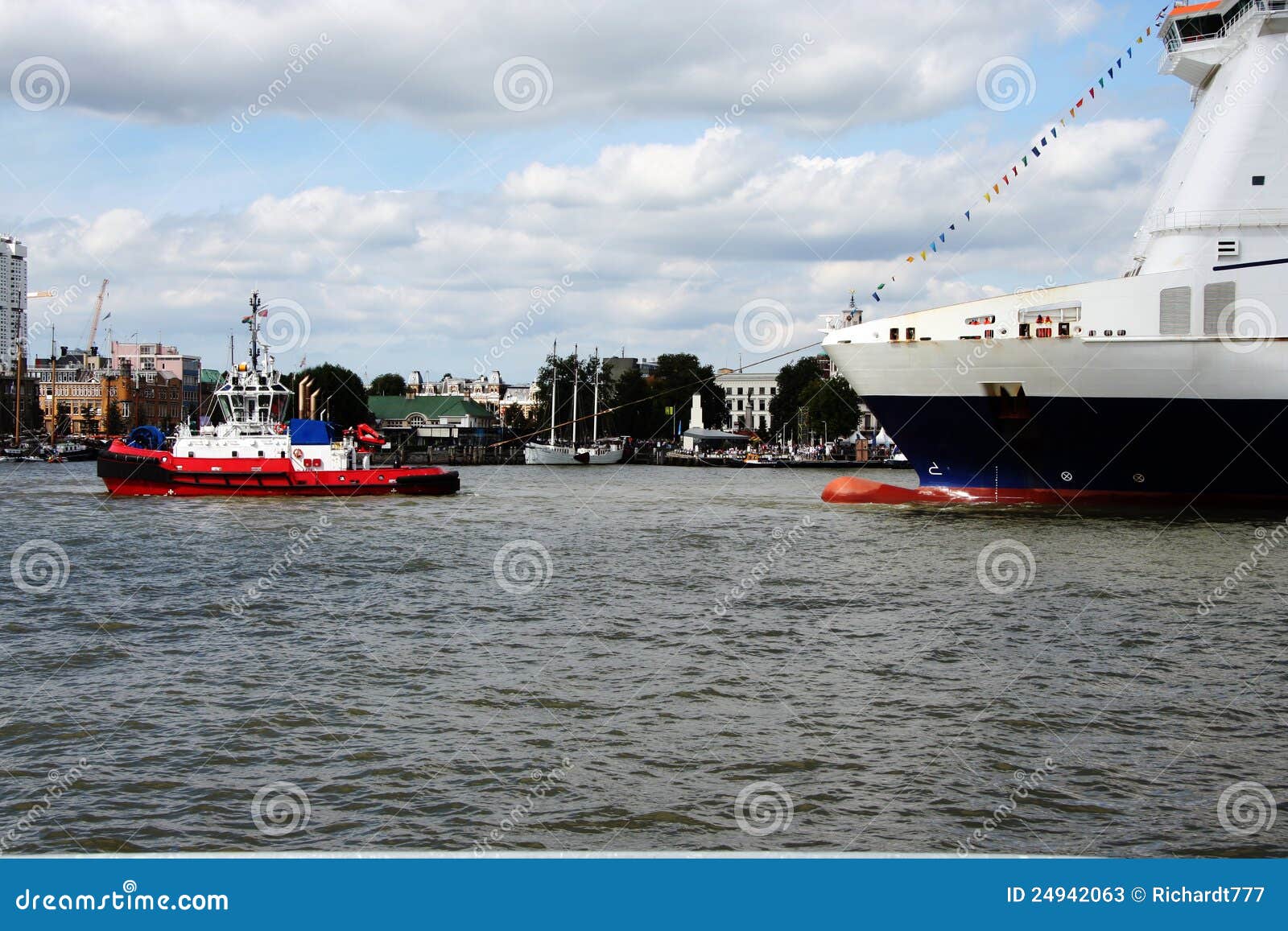 De Sleepboot van Rotterdam stock afbeelding. Image of toevluchtsoord ...