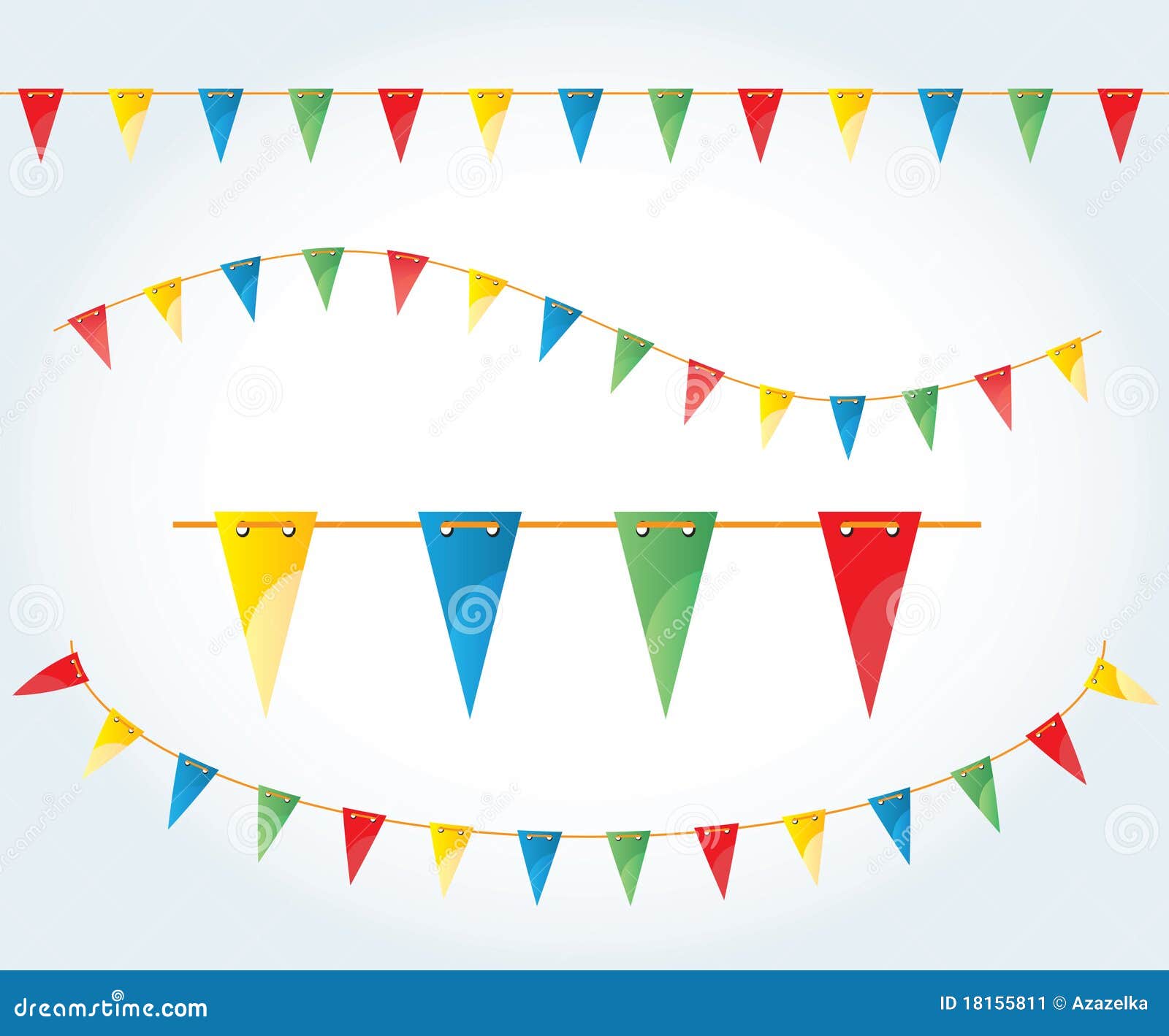 De slinger van de vlag vector illustratie. Illustration of borstel ...