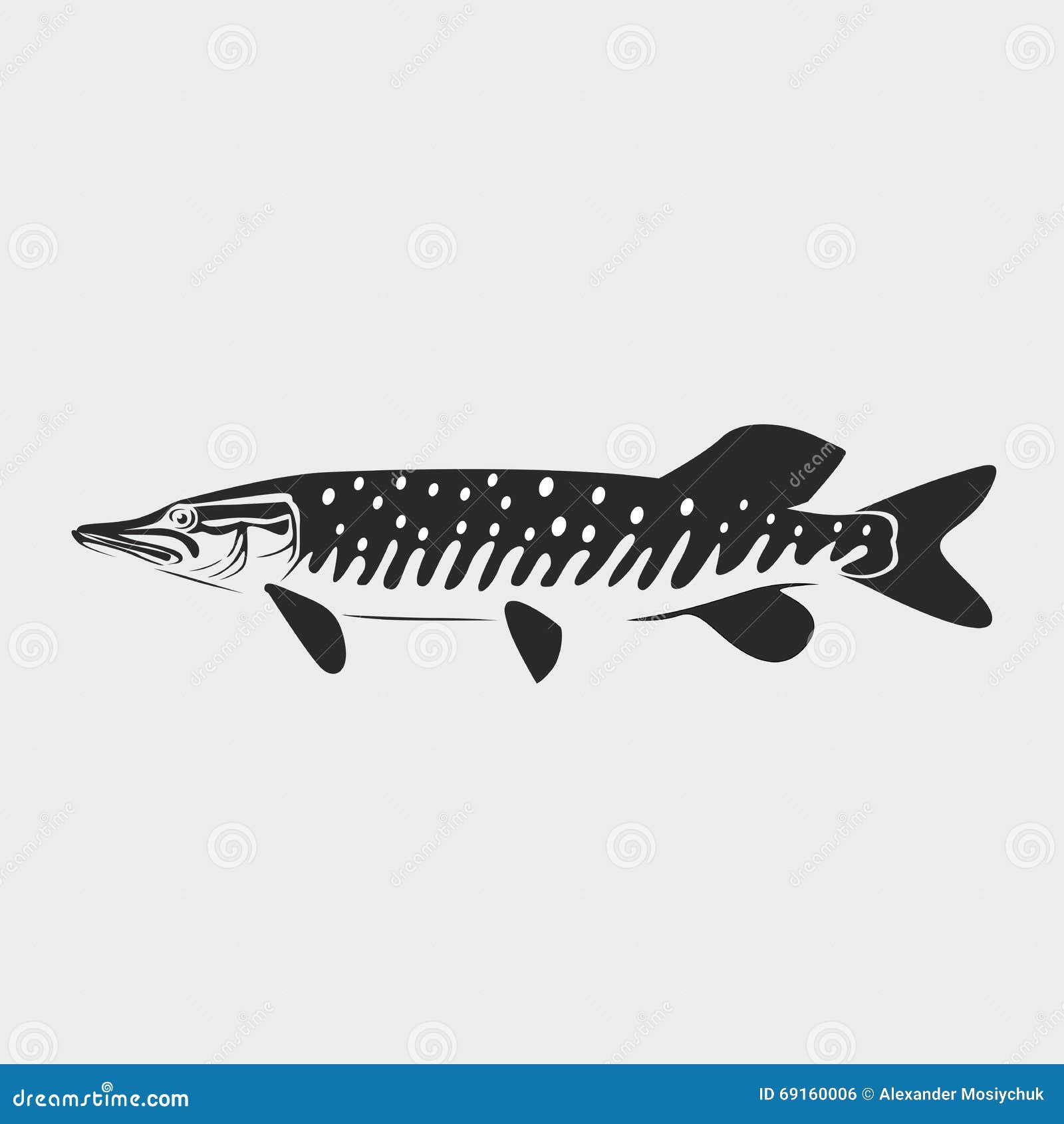 De Snoeken Vissen Vectorillustratie Vector Illustratie - Illustration ...