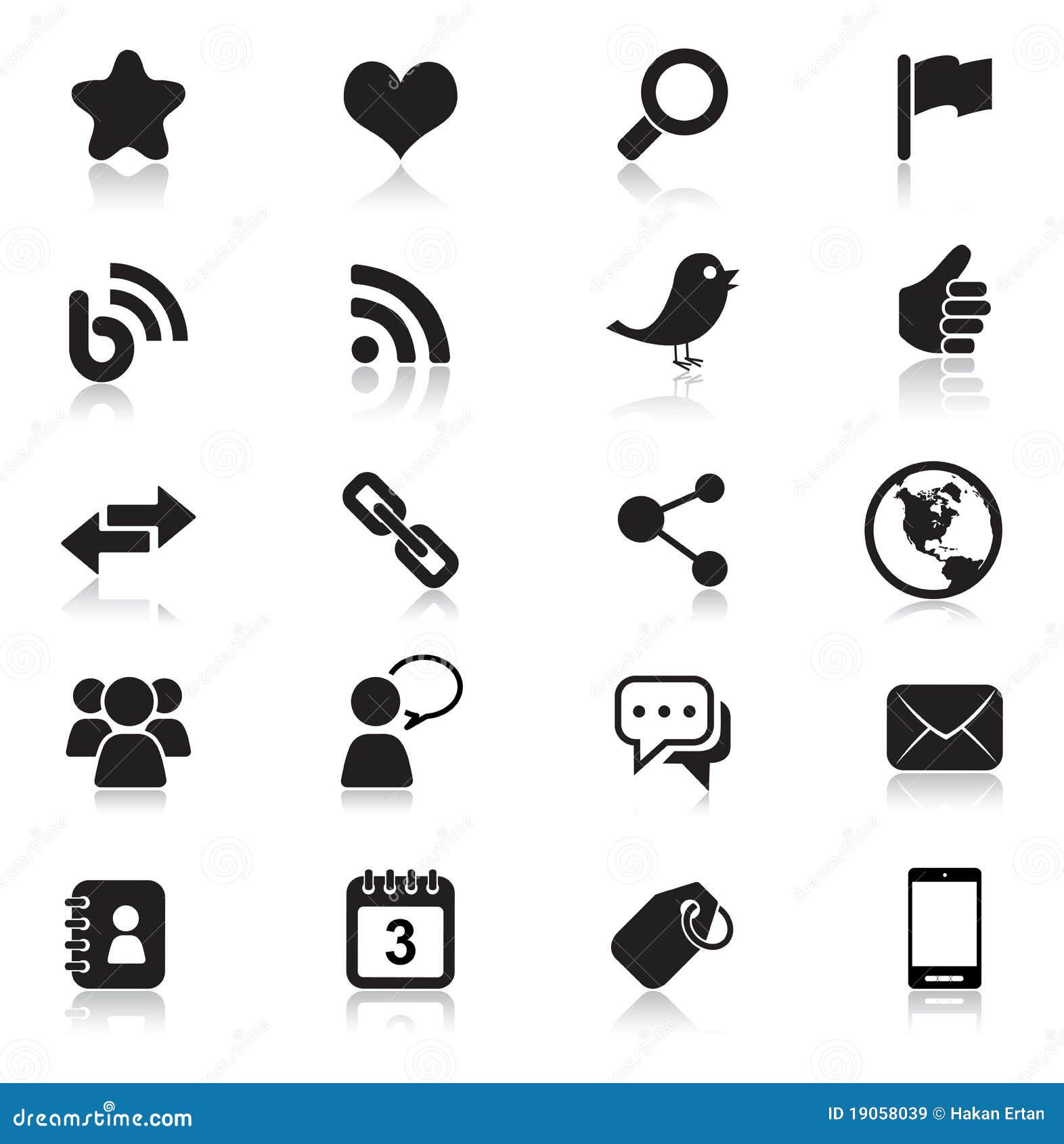 De Sociale Pictogrammen Van Media Vector Illustratie - Illustration of ...