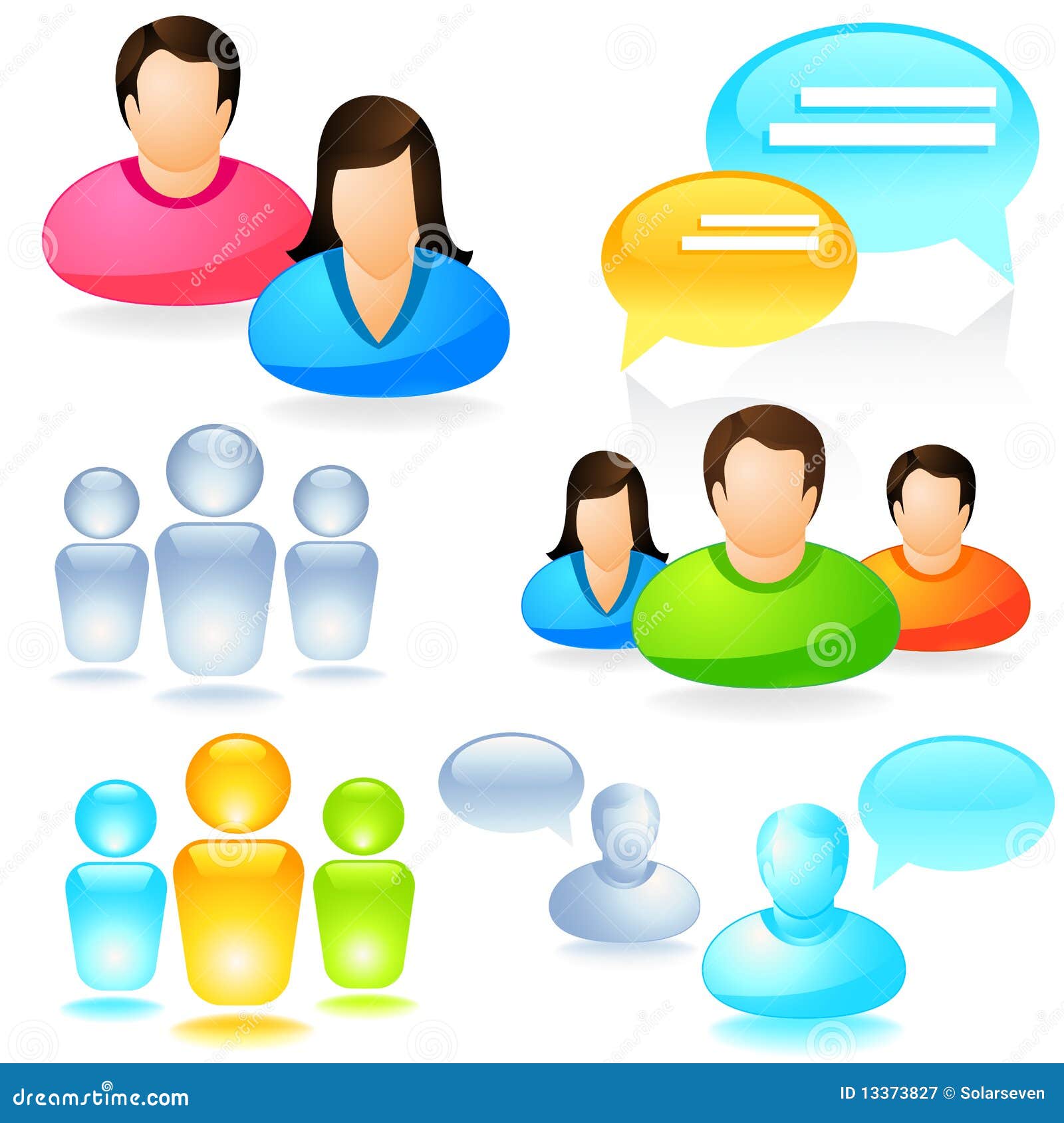 De Sociale Reeks Van Het Pictogram Van Media Vector Illustratie ...