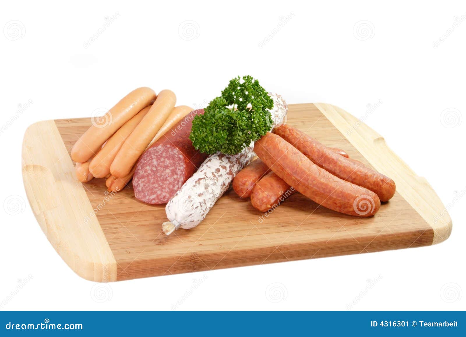 De Soorten van de worst stock afbeelding. Image of dier - 4316301