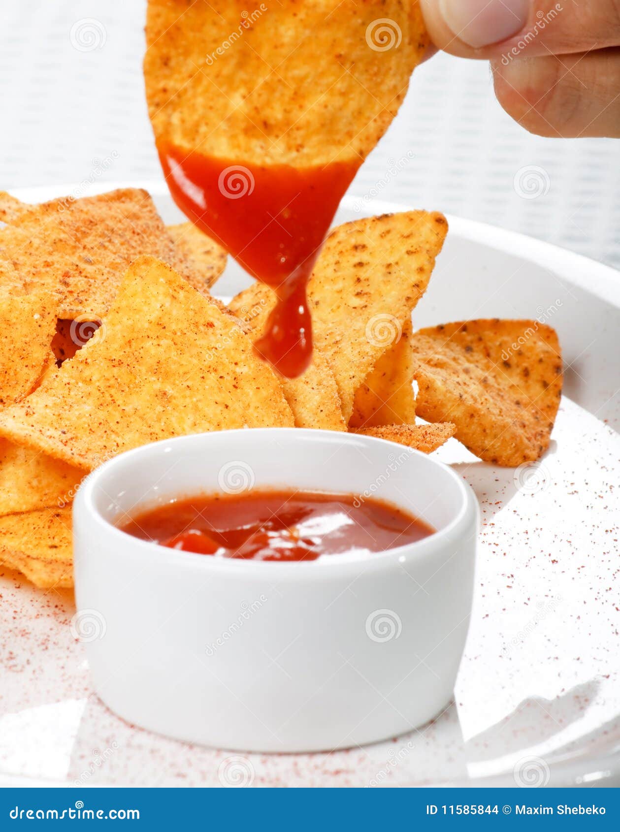 De Spaanders Van De Tortilla Stock Foto - Image of mexicaans, maaltijd ...