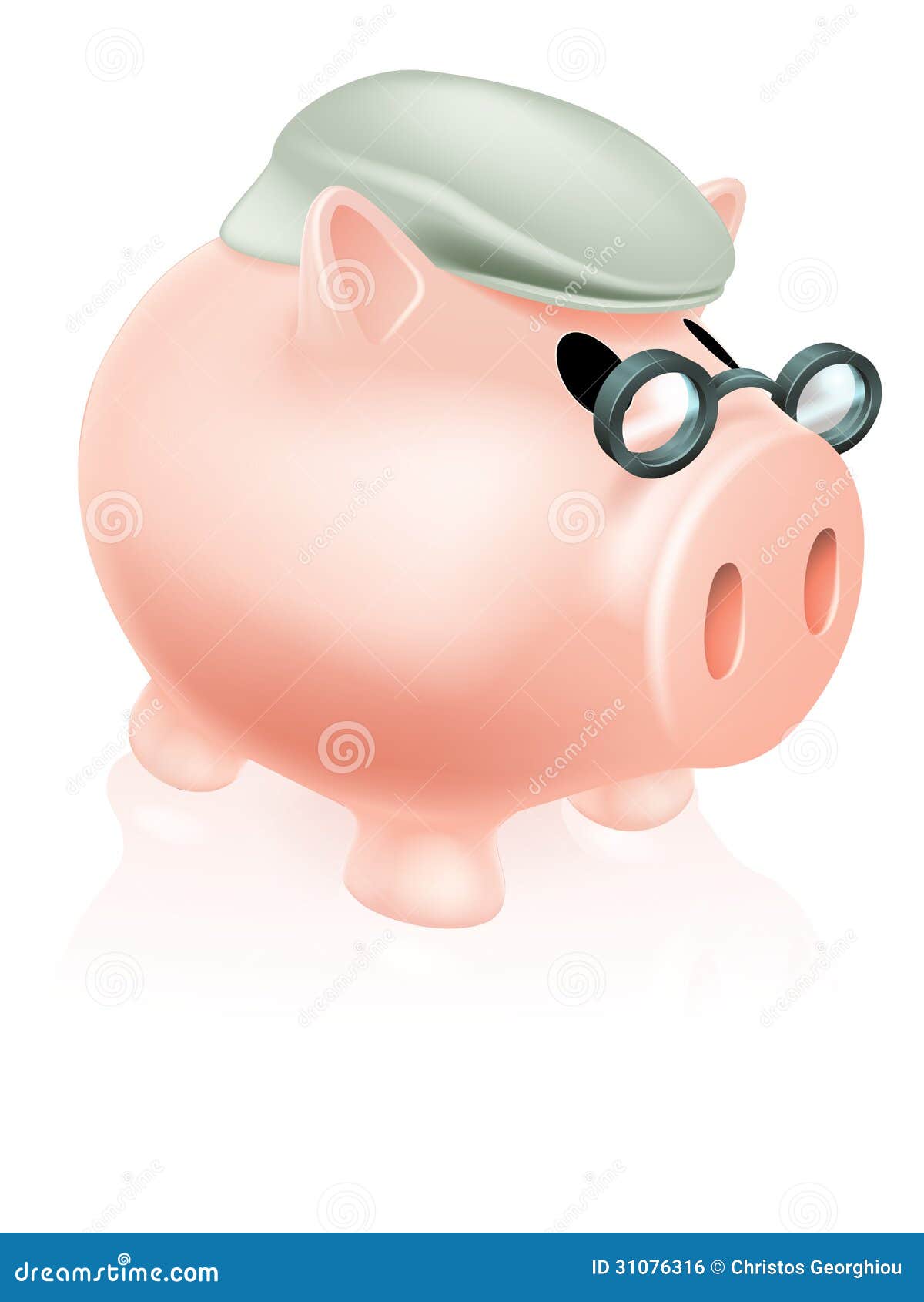 De Spaarpot Van Het Pensioenvarken Vector Illustratie - Illustration of ...