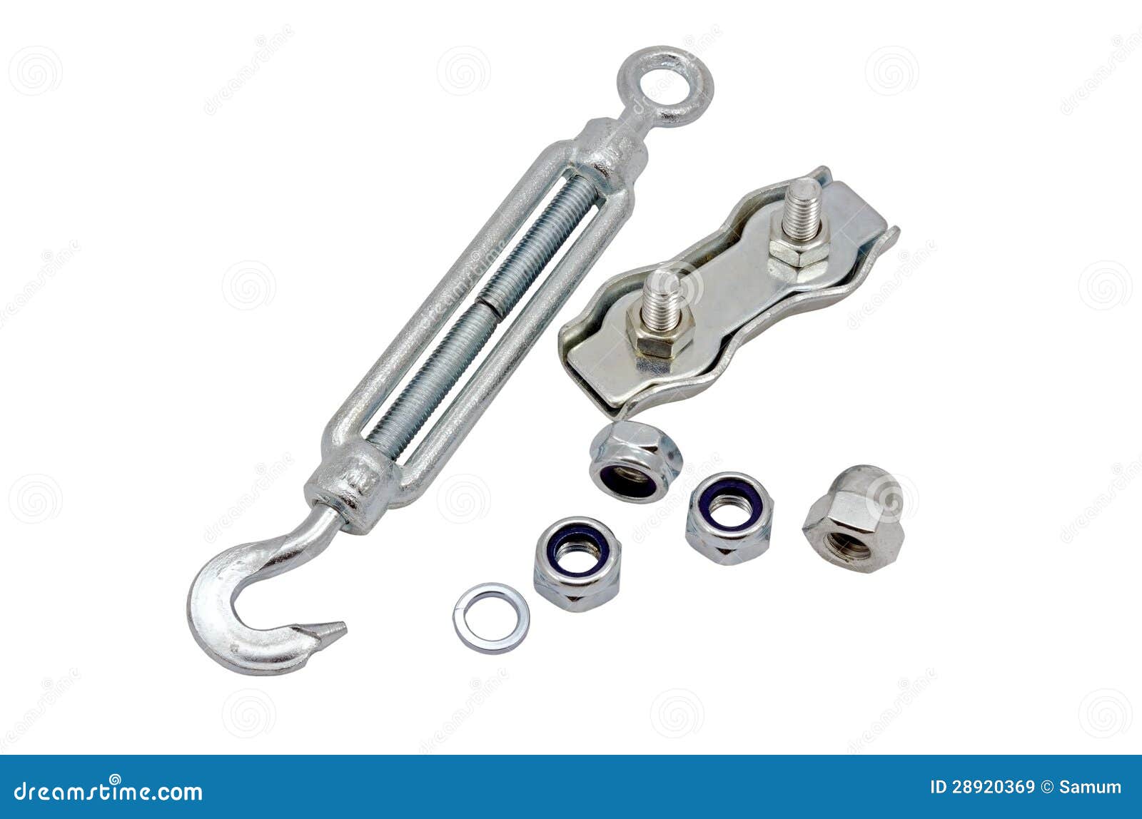 De Spanschroef Van Het Staal Stock Afbeelding - Image of staal, gesp ...