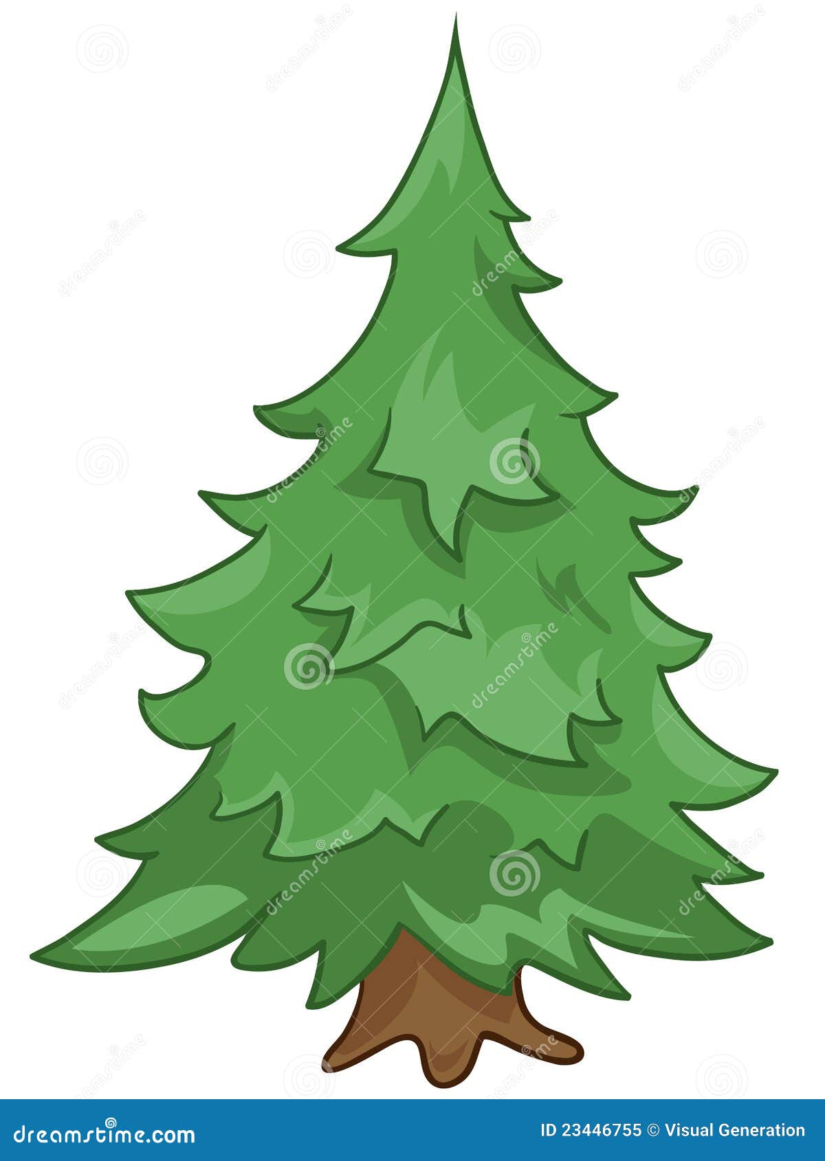 De Spar Van De Boom Van De Aard Van Het Beeldverhaal Vector Illustratie ...