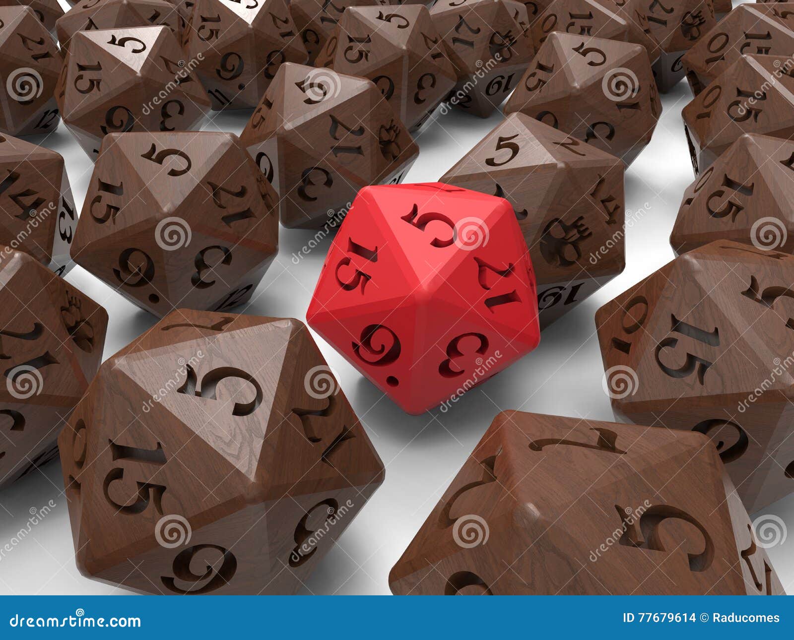 De Spelen Van Het Rolspel Dobbelt Stock Illustratie - Illustration of ...