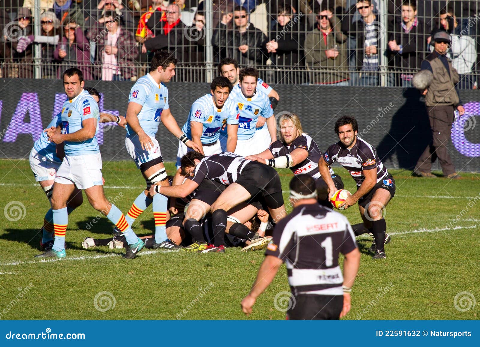 De spelers van het rugby redactionele fotografie. Image of actie - 22591632