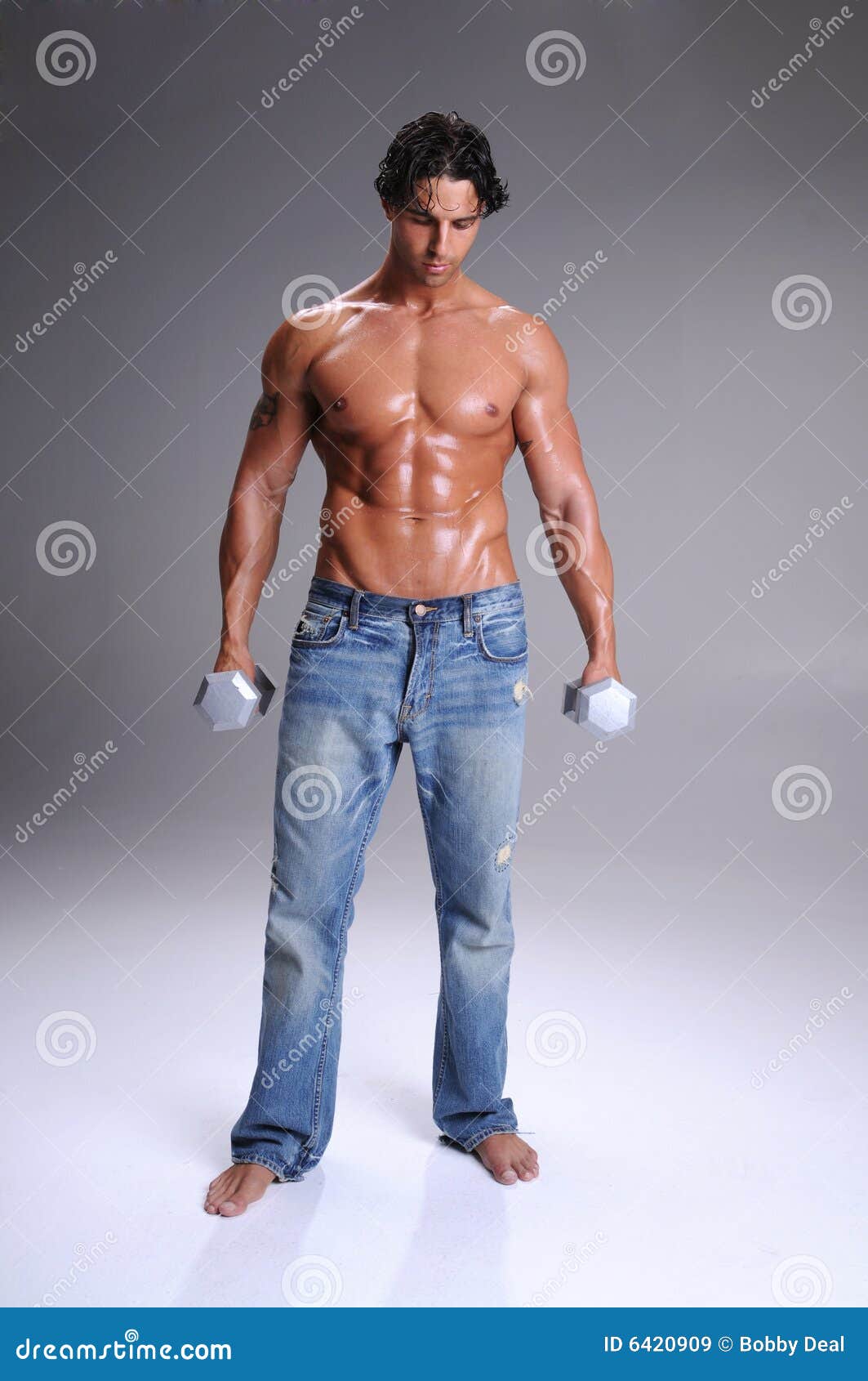 De Spier Training Van De Mens Stock Afbeelding - Image of weging ...