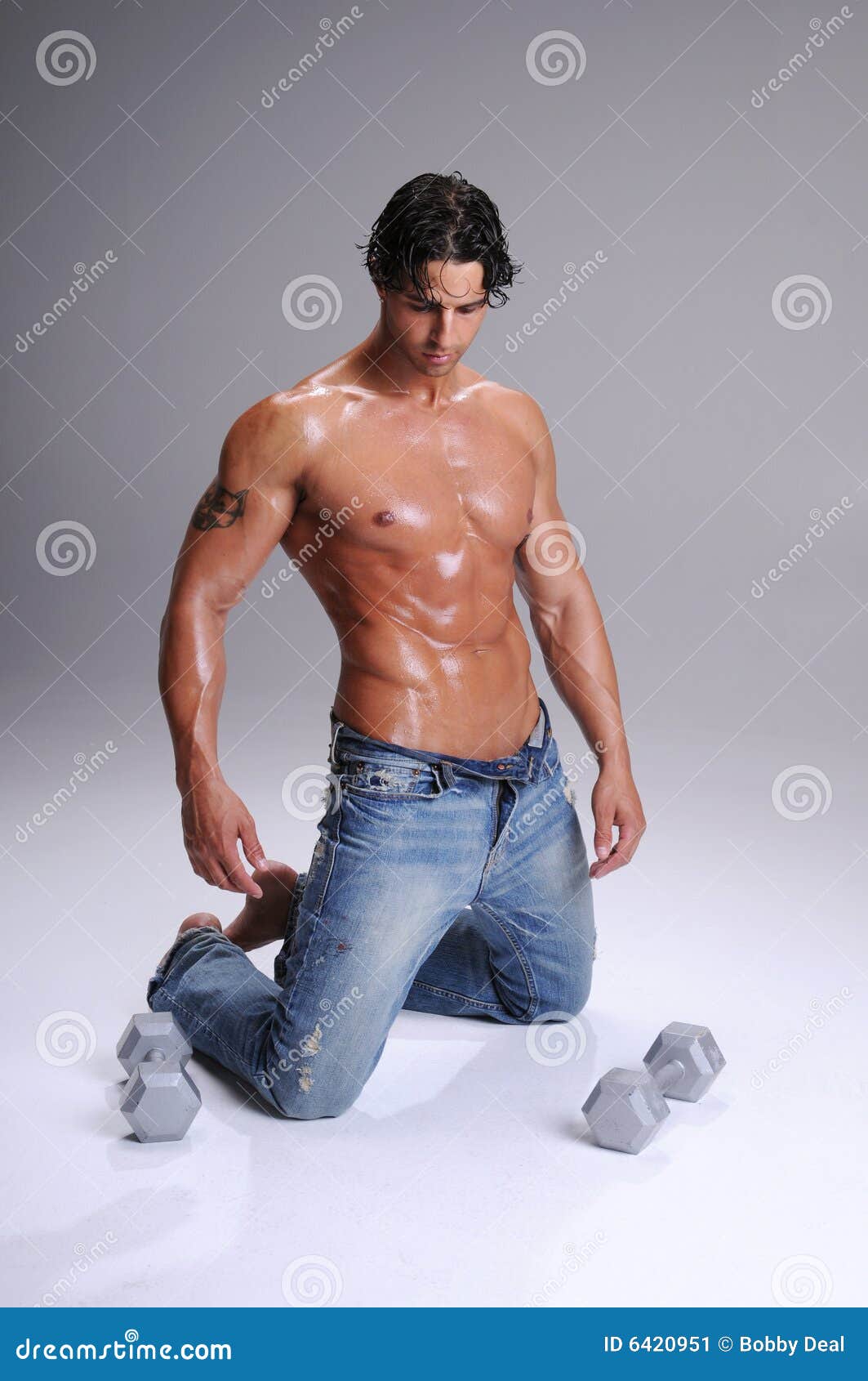 De Spier Training Van De Mens Stock Afbeelding - Image of zweet ...