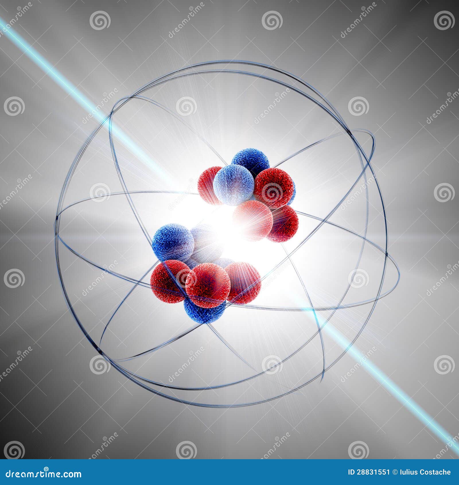 De splitsing van het atoom stock illustratie. Illustration of symbool ...