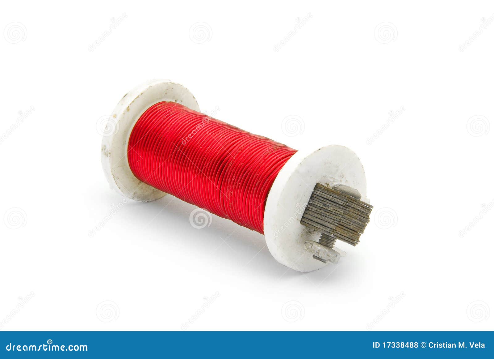 De spoel van het koper stock foto. Image of elektronika - 17338488