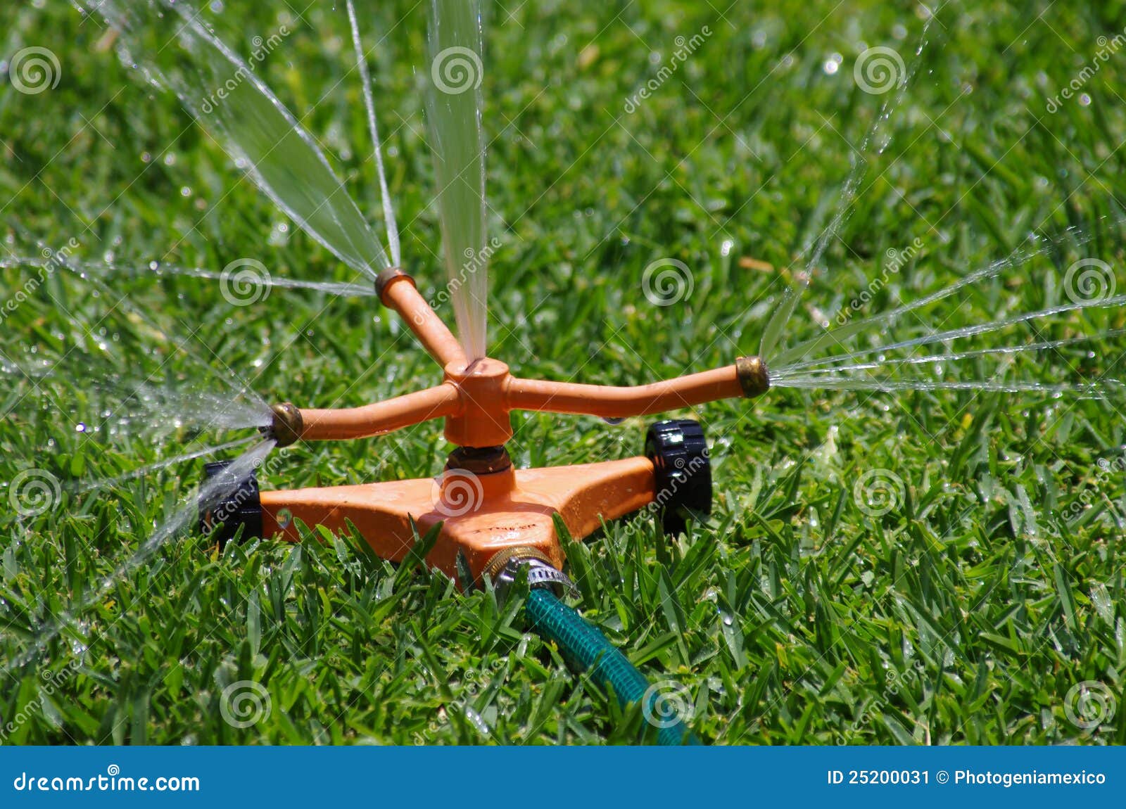 De sproeier van het water stock afbeelding. Image of gebied - 25200031