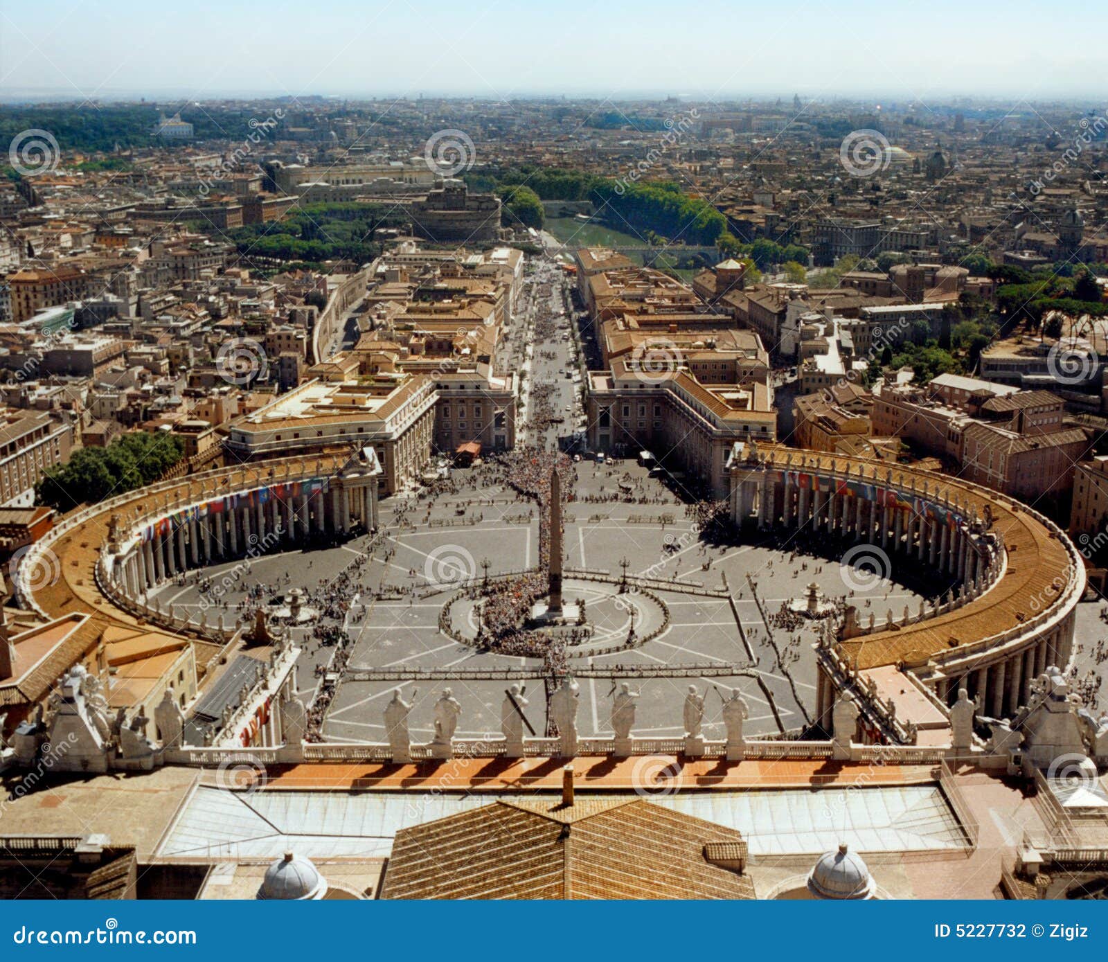 De Stad En Rome Van Vatikaan Stock Foto - Image of kruis, centrum: 5227732