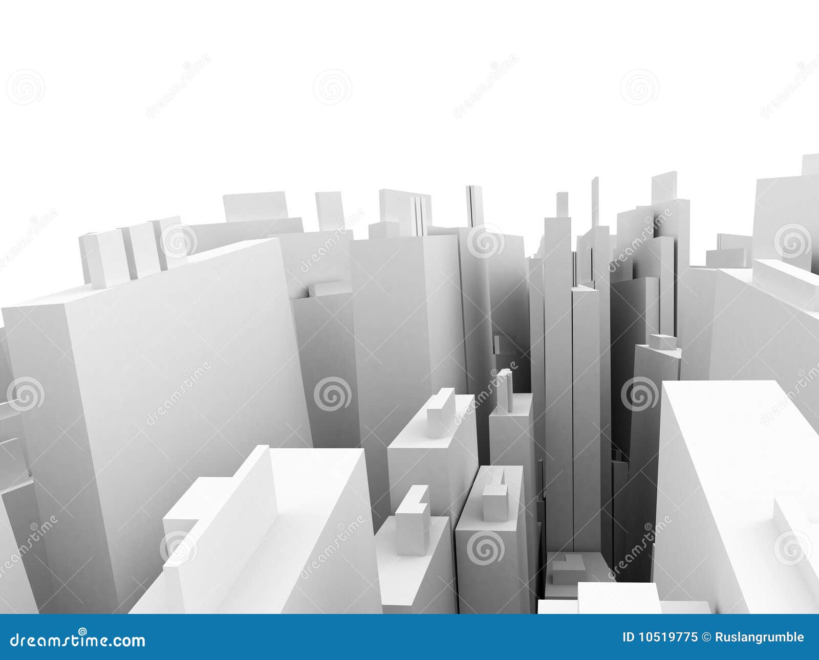 De stad in perspectief stock illustratie. Illustration of symbool ...