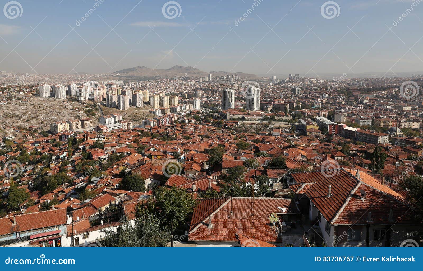 De Stad Van Ankara in Turkije Stock Afbeelding - Image of huizen, turks ...