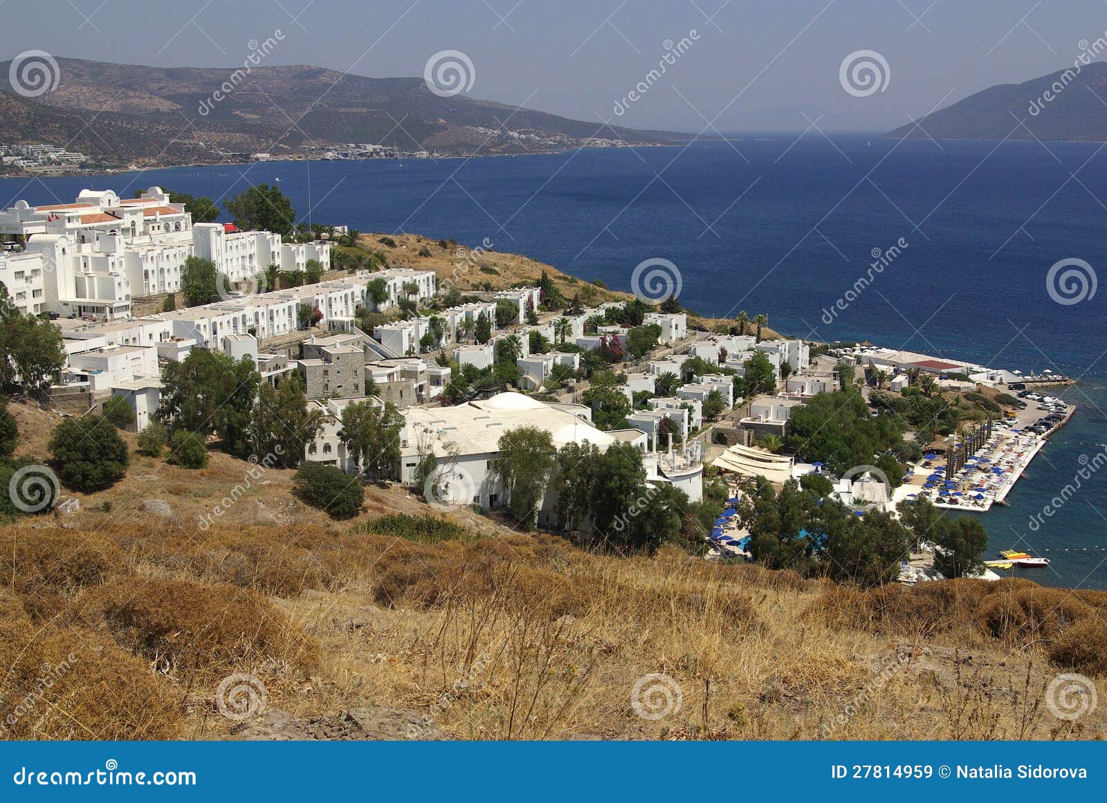De Stad Van Bodrum, Turkije Stock Afbeelding - Image of overzees ...
