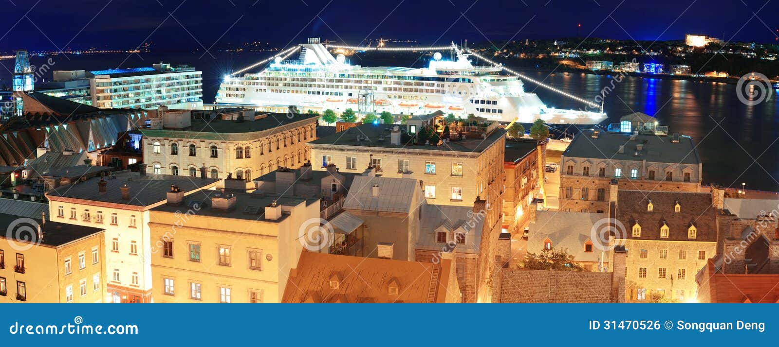 De Stad van Quebec stock foto. Image of panoramisch, stedelijk - 31470526