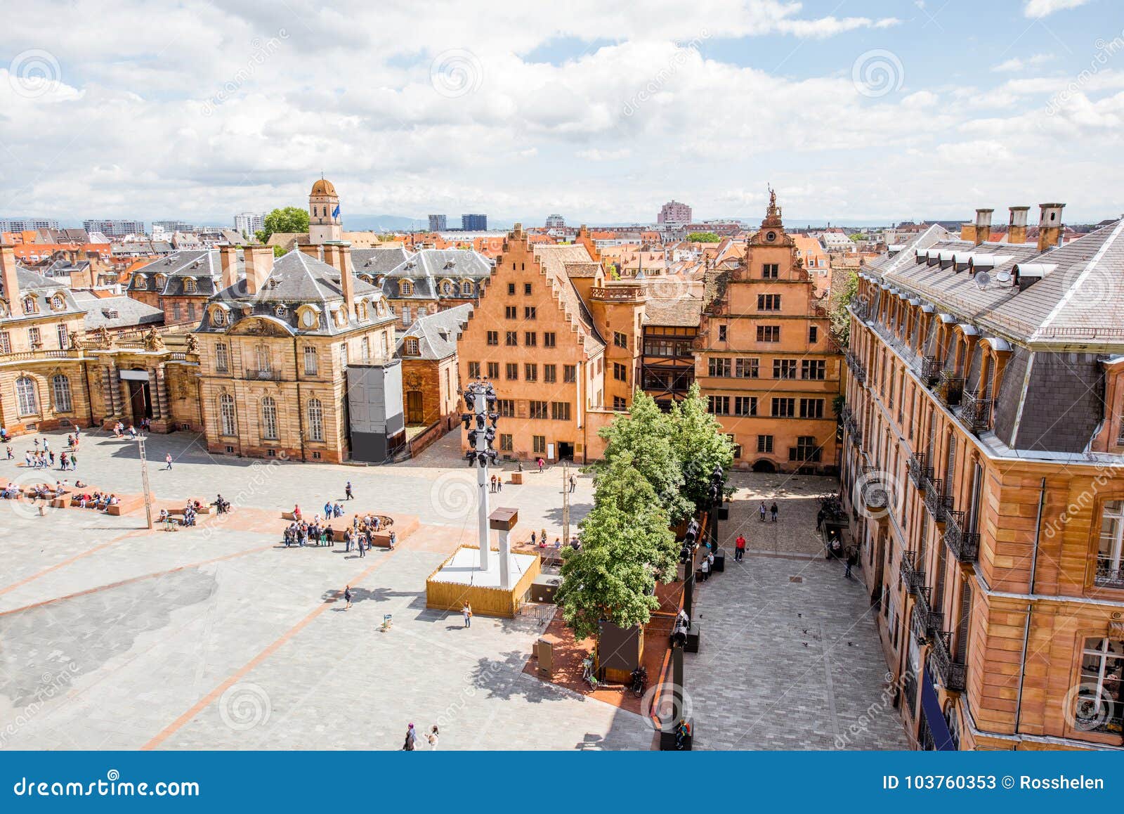 De Stad Van Straatsburg in Frankrijk Stock Afbeelding - Image of ...