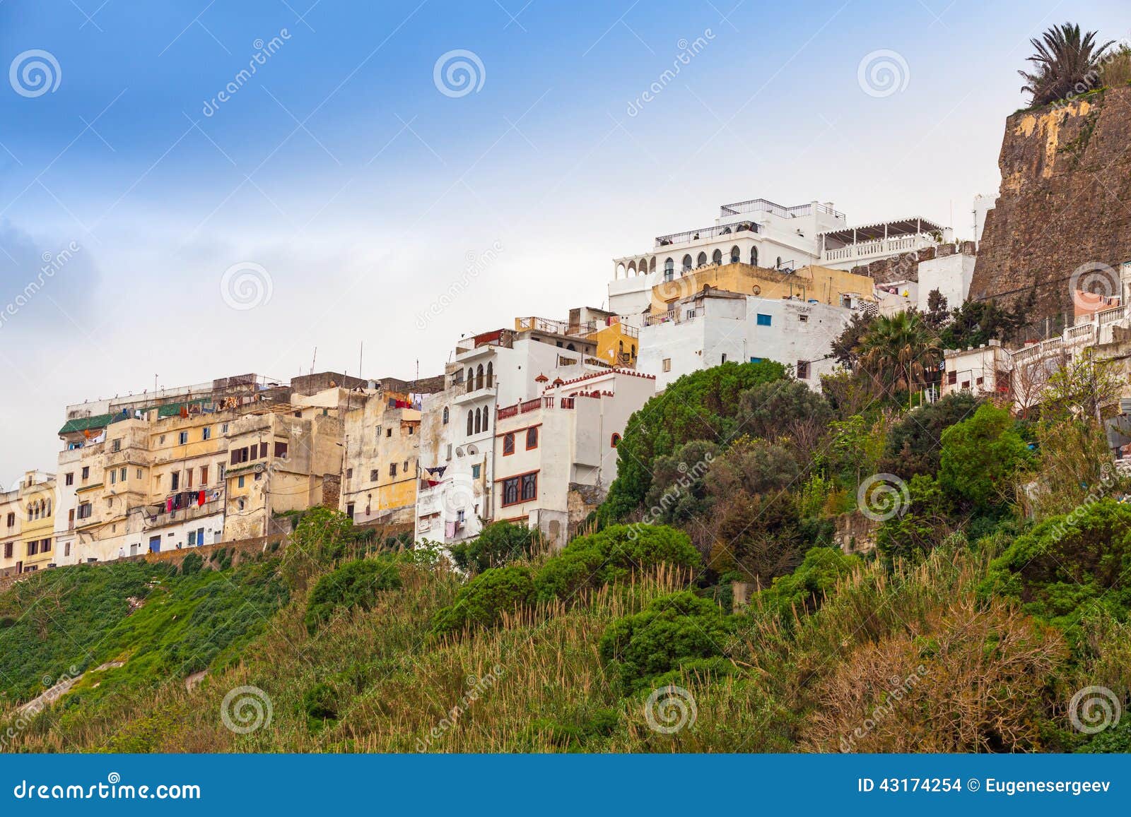 De Stad Van Tanger, Marokko Oude Huizen in Medina Stock Foto - Image of ...