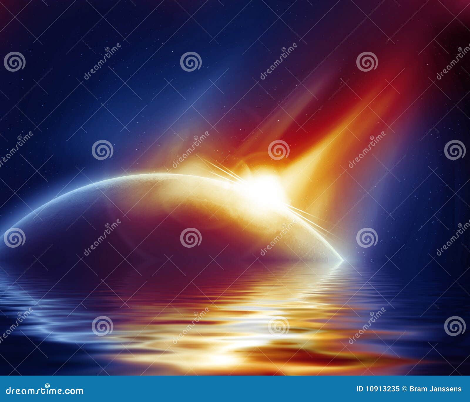 De staking van de meteoor stock illustratie. Illustration of baan ...