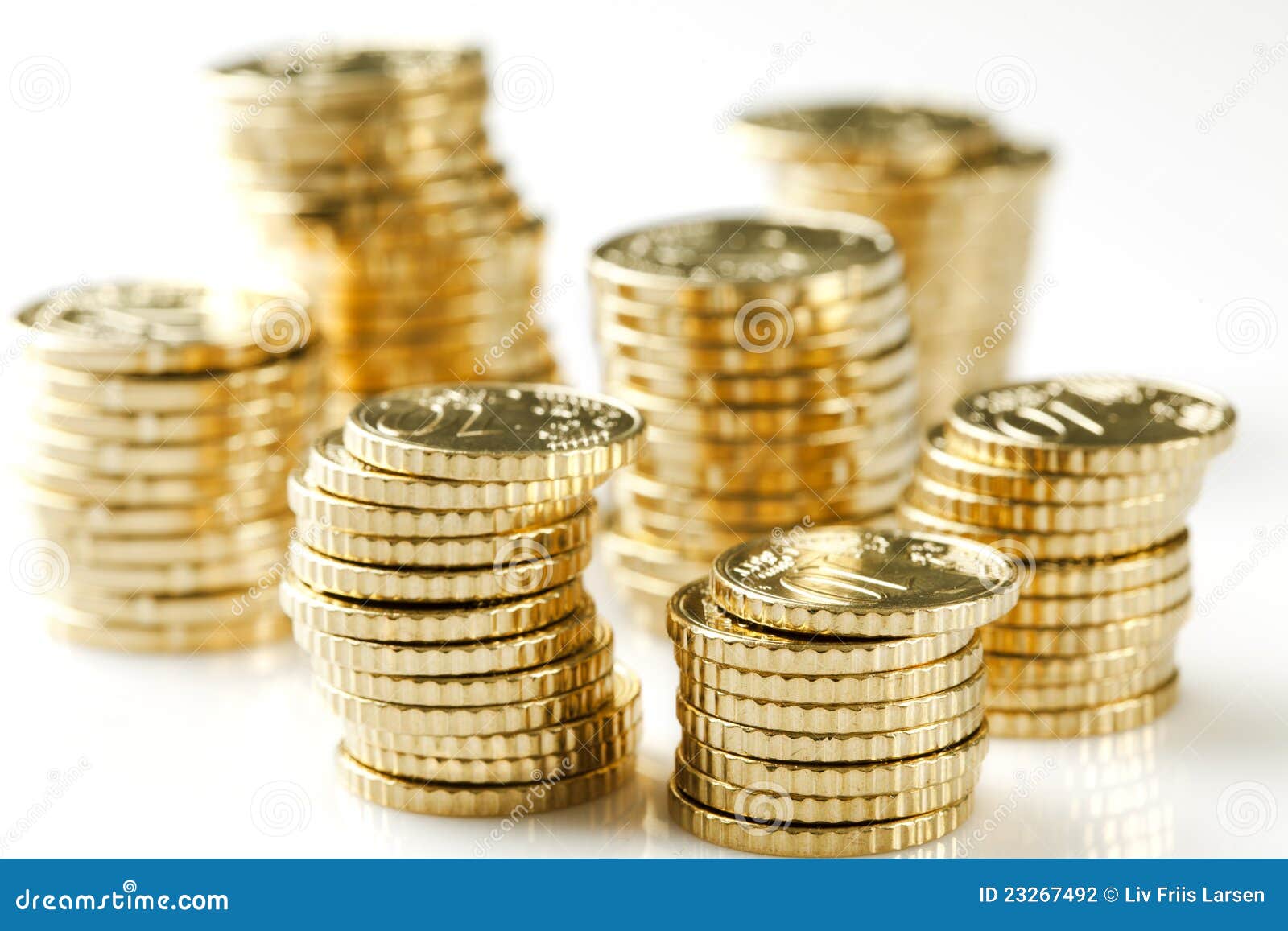 De stapels van het geld stock foto. Image of bankwezen - 23267492